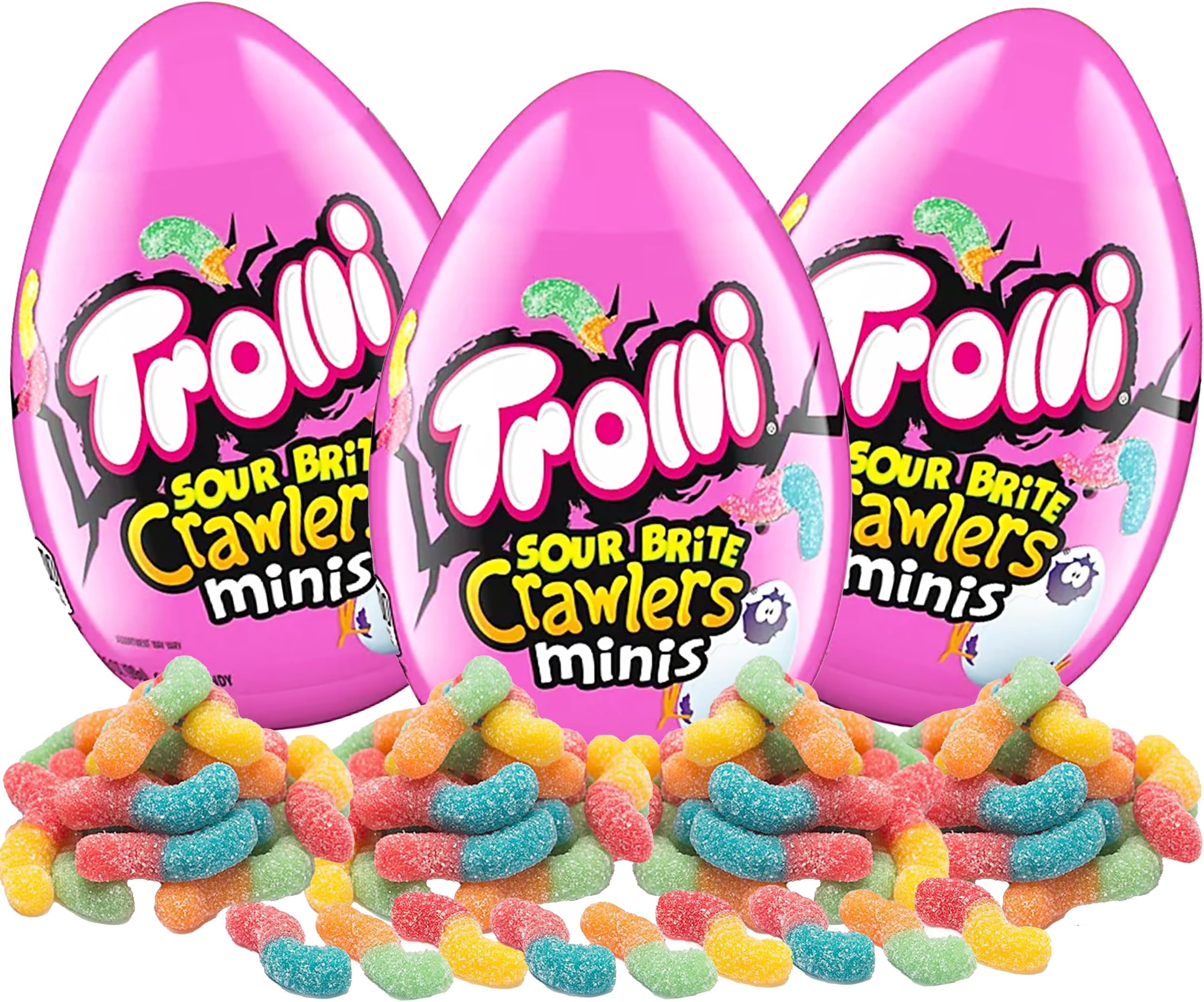 Amazon.com : Trolli Sour Brite Eggs, Assorted 4.0 Ounce : Grocery ...
