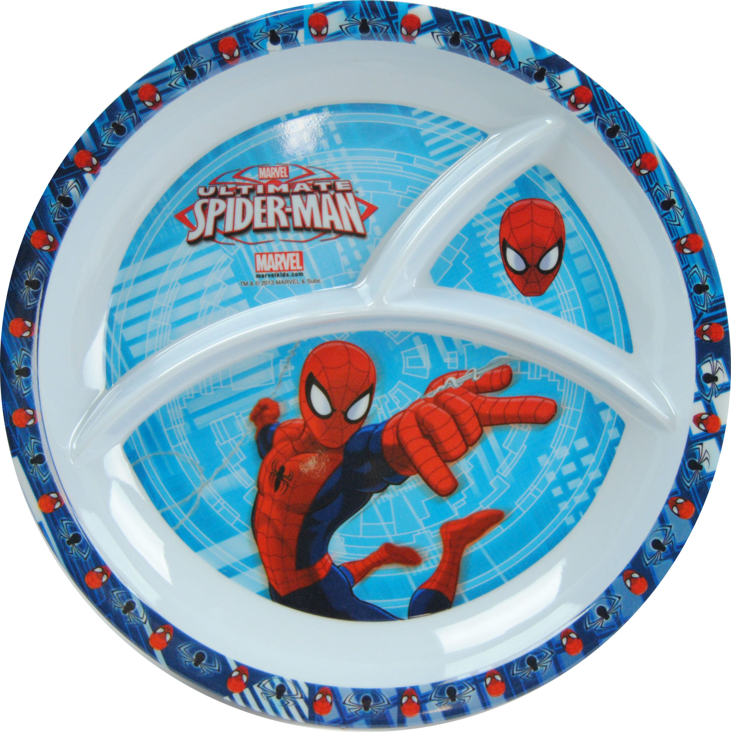 Marvel Ultimate Spider Man Plastic Divided Kids Tray Plate 10 ...