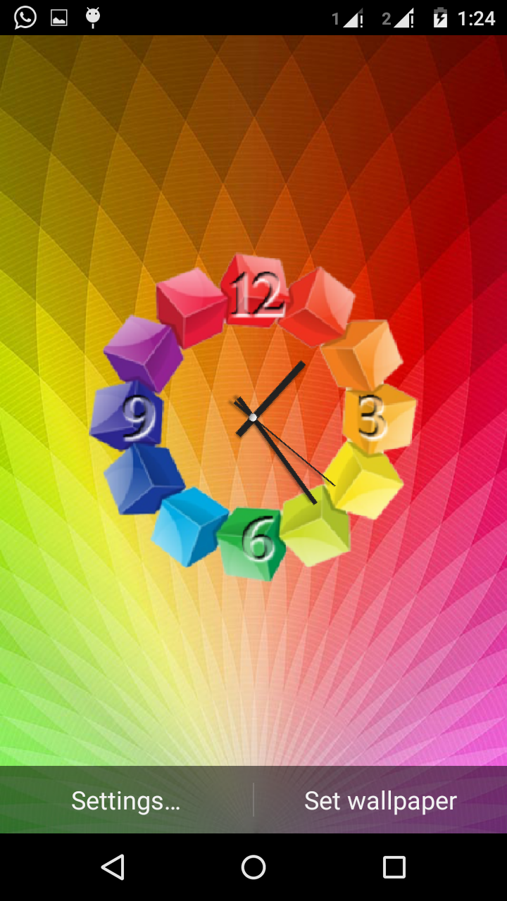 Rainbow Clock Live Wallpaper:Amazon.de:Appstore for Android