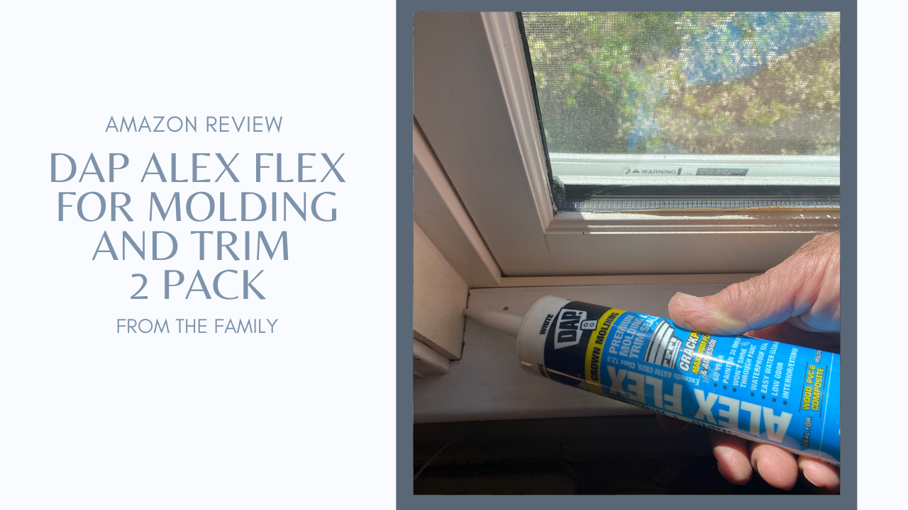 Watch Dap 10.1oz Alex Flex Molding Trim Sealant White Review on Amazon Live