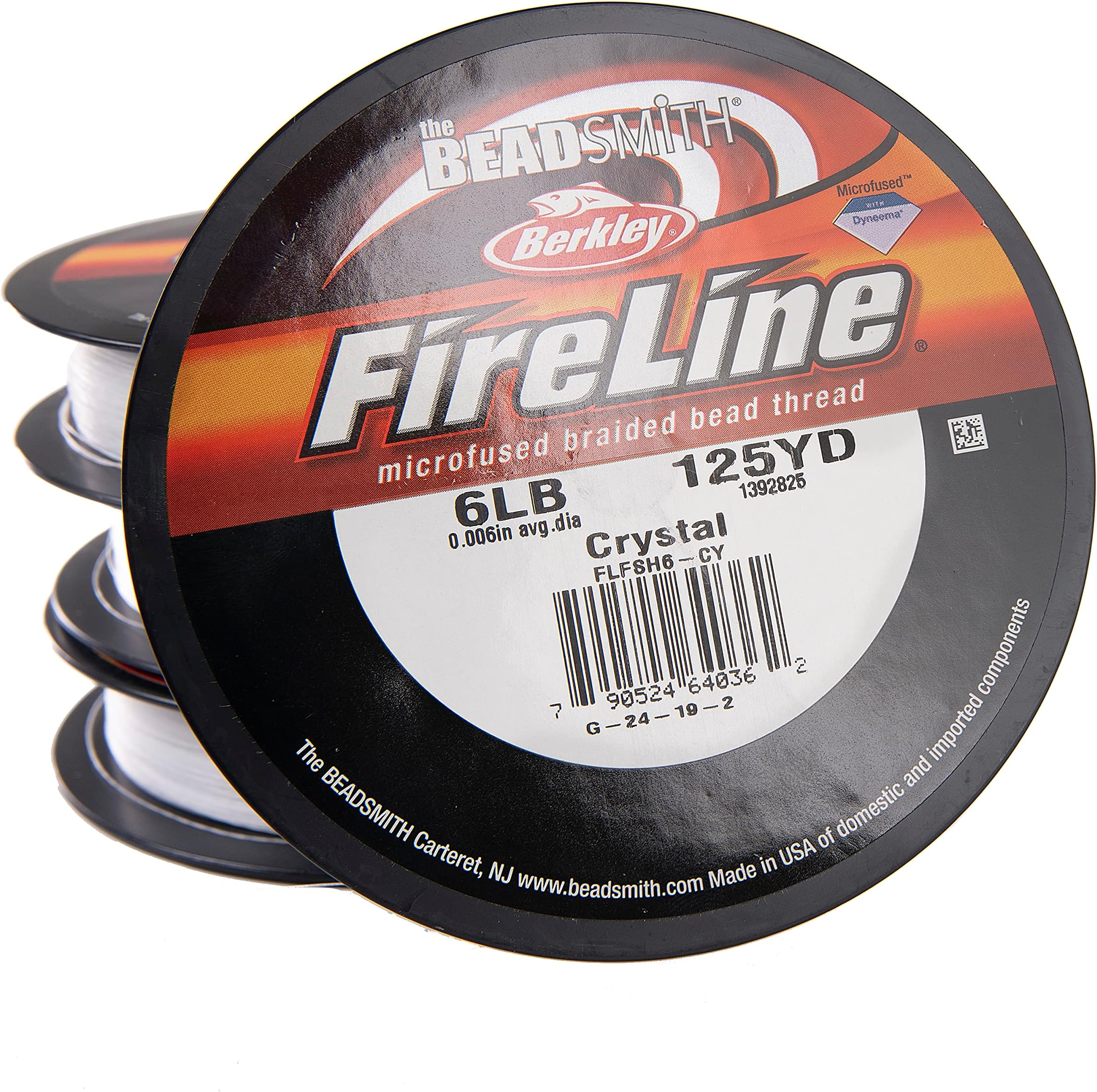 Fireline Braided Beading Thread, 6 LB Test and .008" Thick, 125 Yards ...