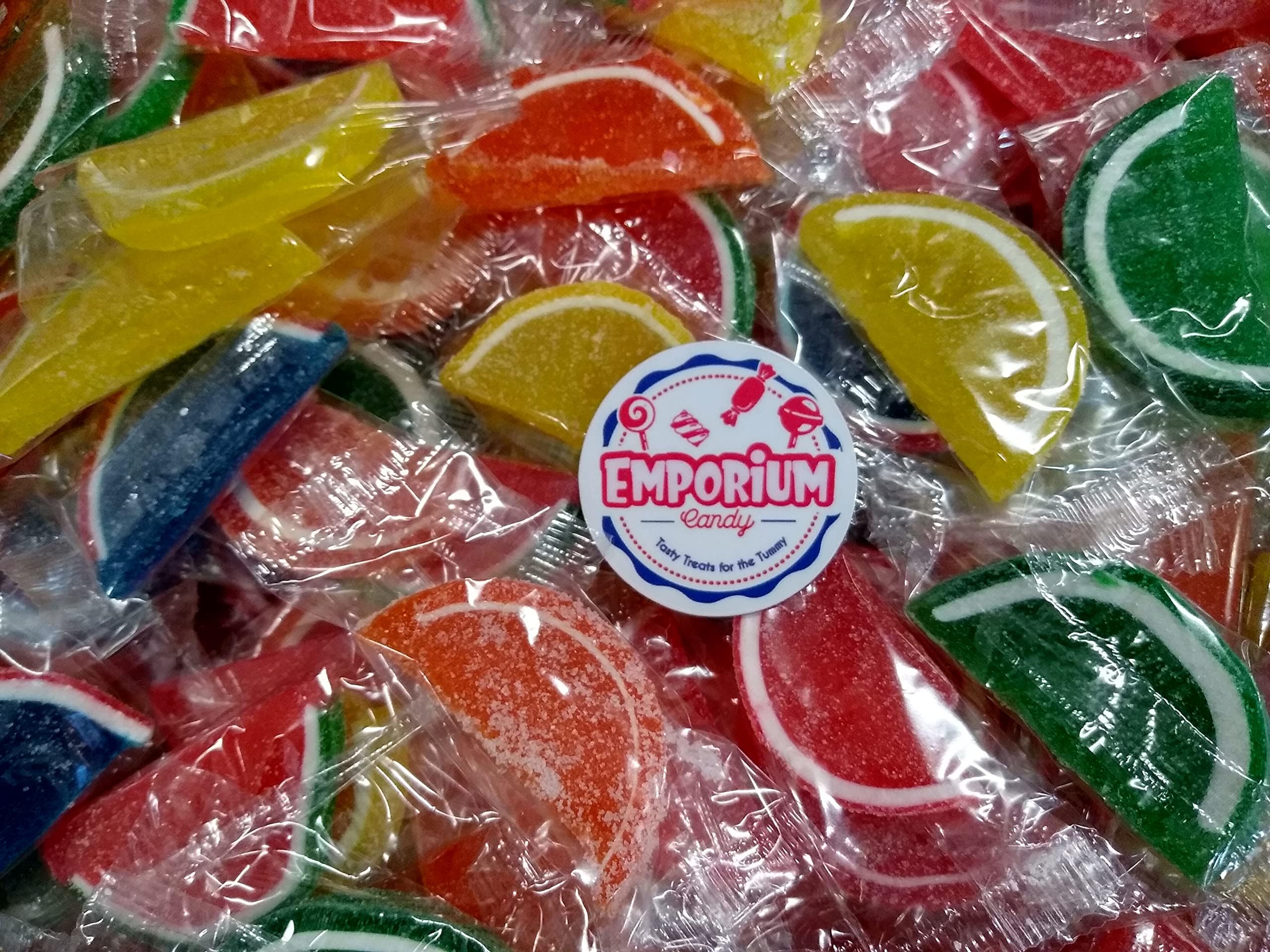 Amazon.com : Emmy & Abby Assorted Jelly Fruit Slices Candy - 1 Pound in ...