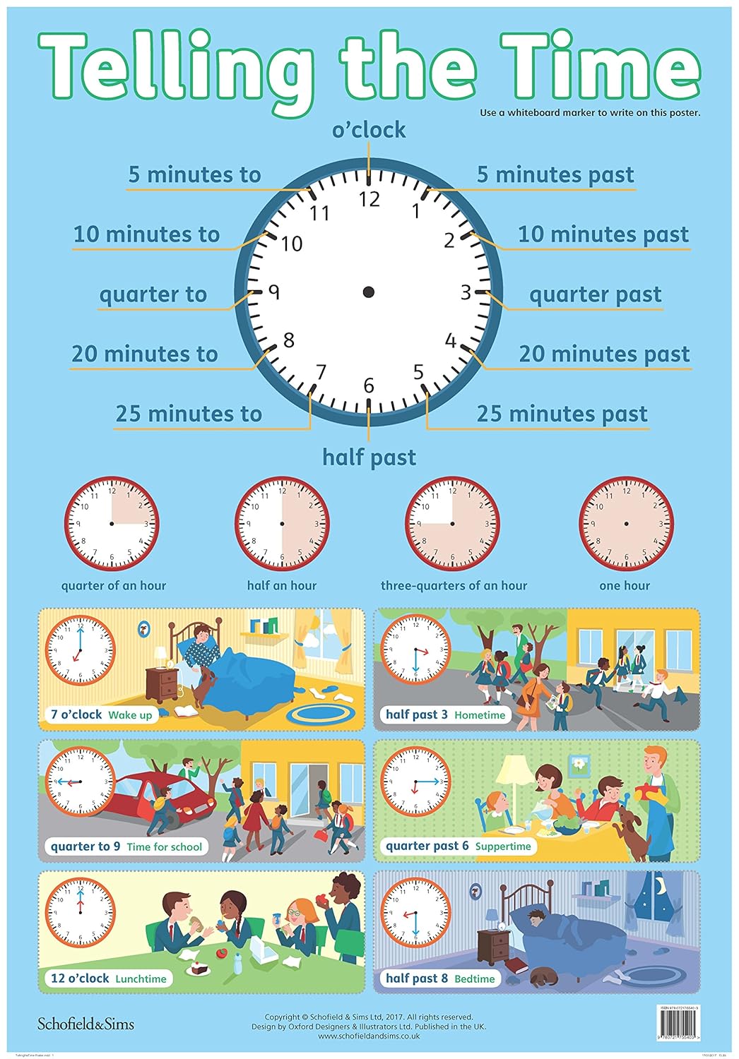 Amazon | Telling the Time (Laminated posters) | Schofield & Sims | Physics