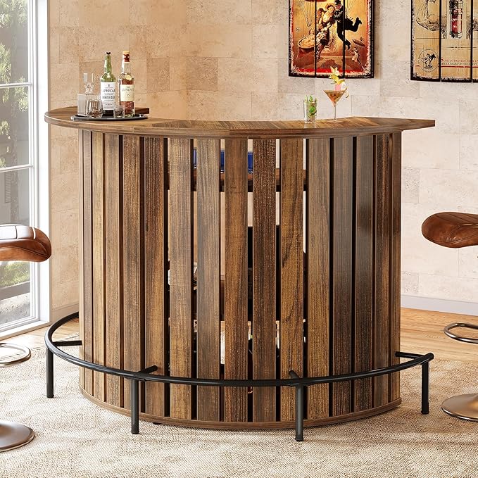 Amazon.com: Tribesigns 4-Tier Bar Table, 47.24" Mini Home Bar Table ...