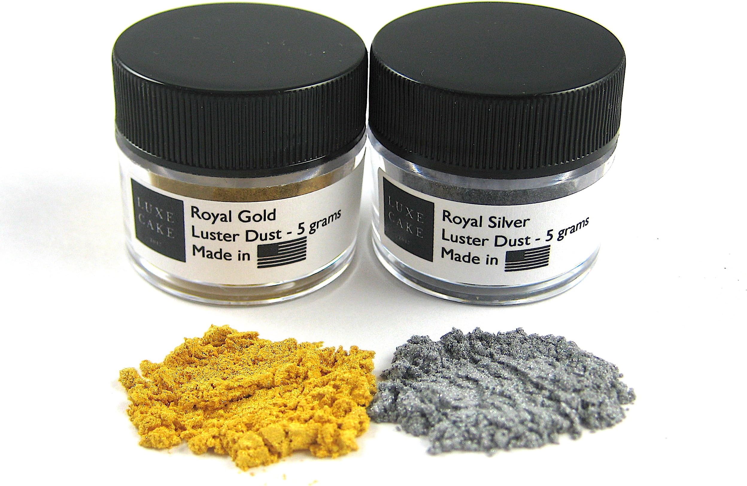 Amazon.com : Silver Edible Metallic Luster Dust (2 grams) : Grocery ...