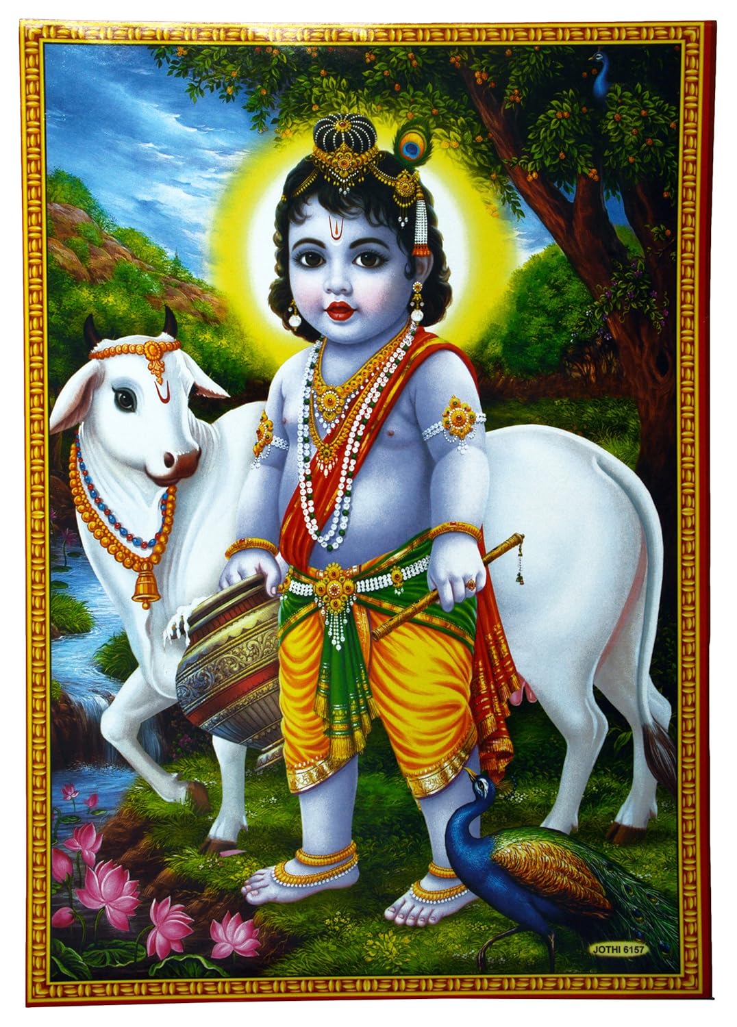 Buy Jothi Lord Krishna Poster (Jothi77, Paper, 38 cm x 28 cm) Online at ...