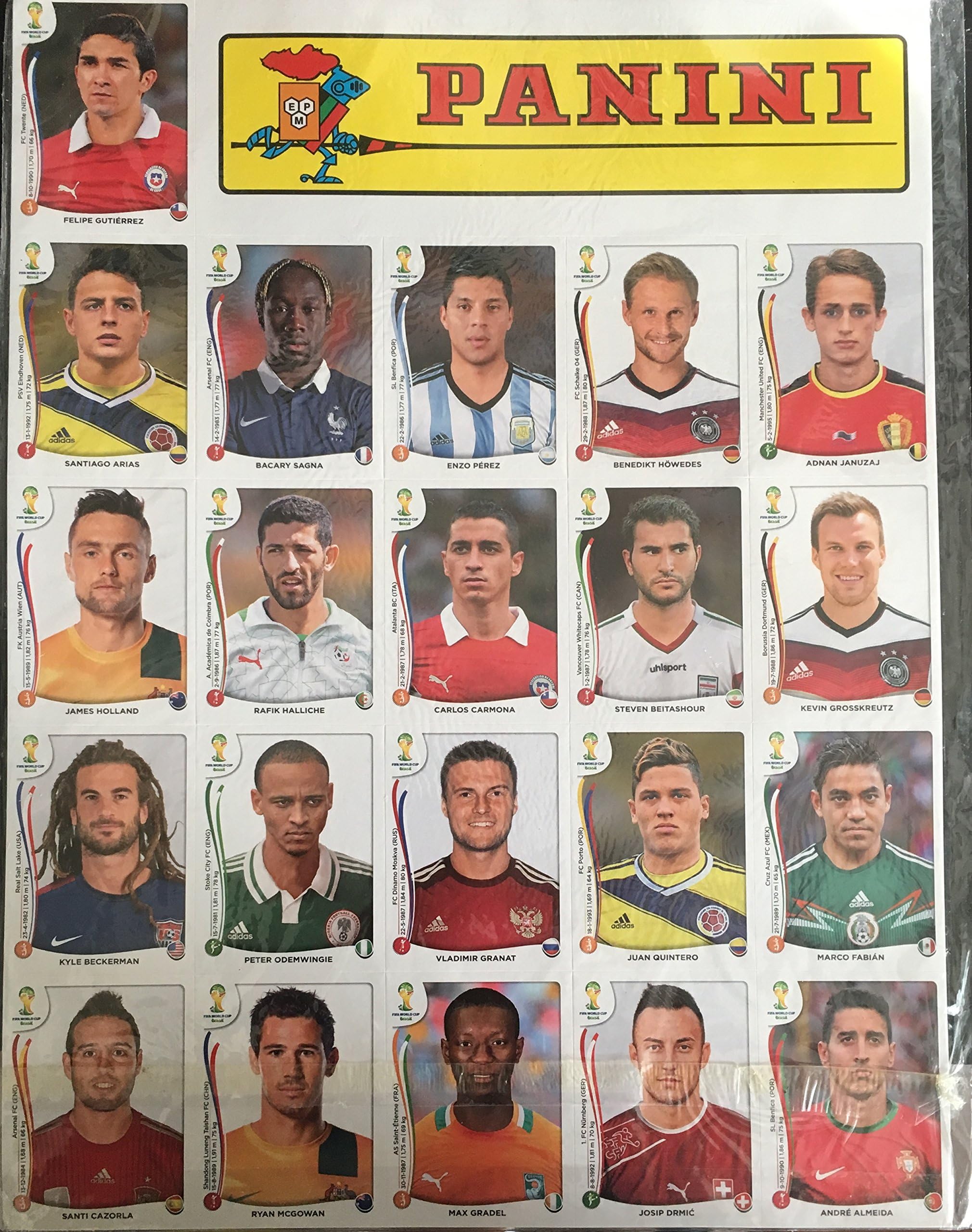 Amazon.com: COMPLETE Collection Panini 2018 RUSSIA World cup 670 ...