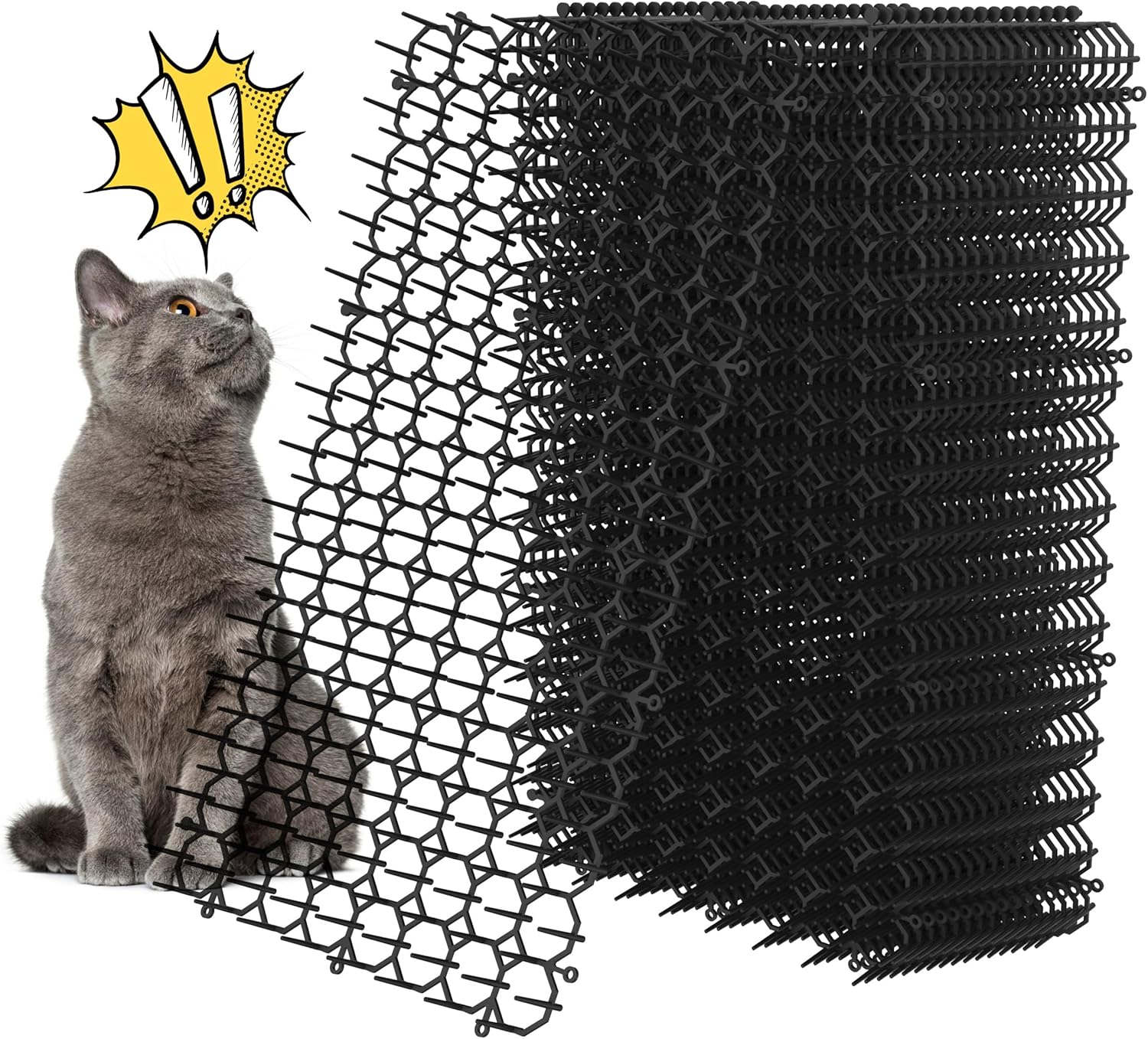 Amazon.com : OCEANPAX 16 x 8 Inch Scat Mat for Cats, 16 Pack Cat Scat ...
