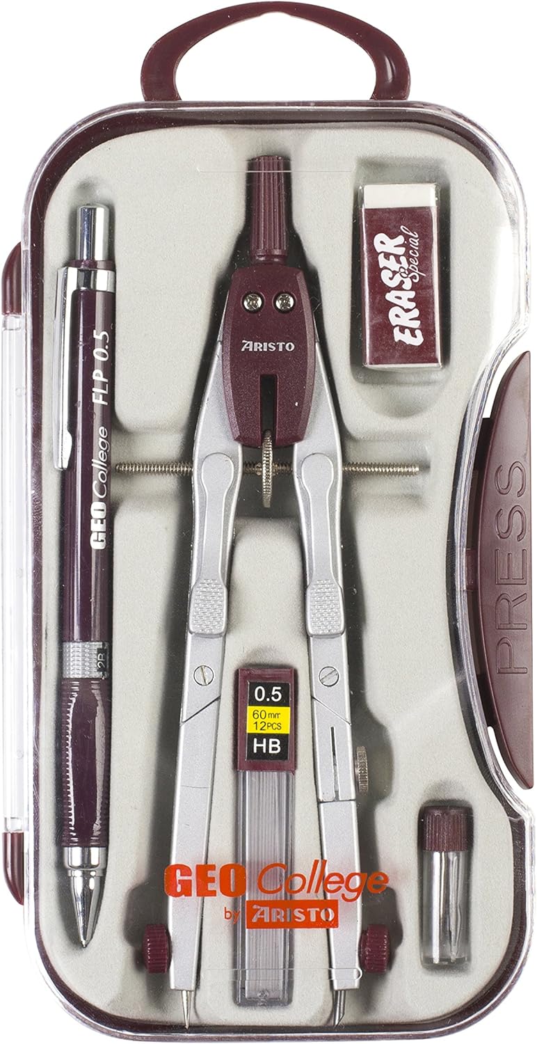 Aristo AR80064AZ Studio Quick Adjust Compass GZ Set of 5 Case with ...