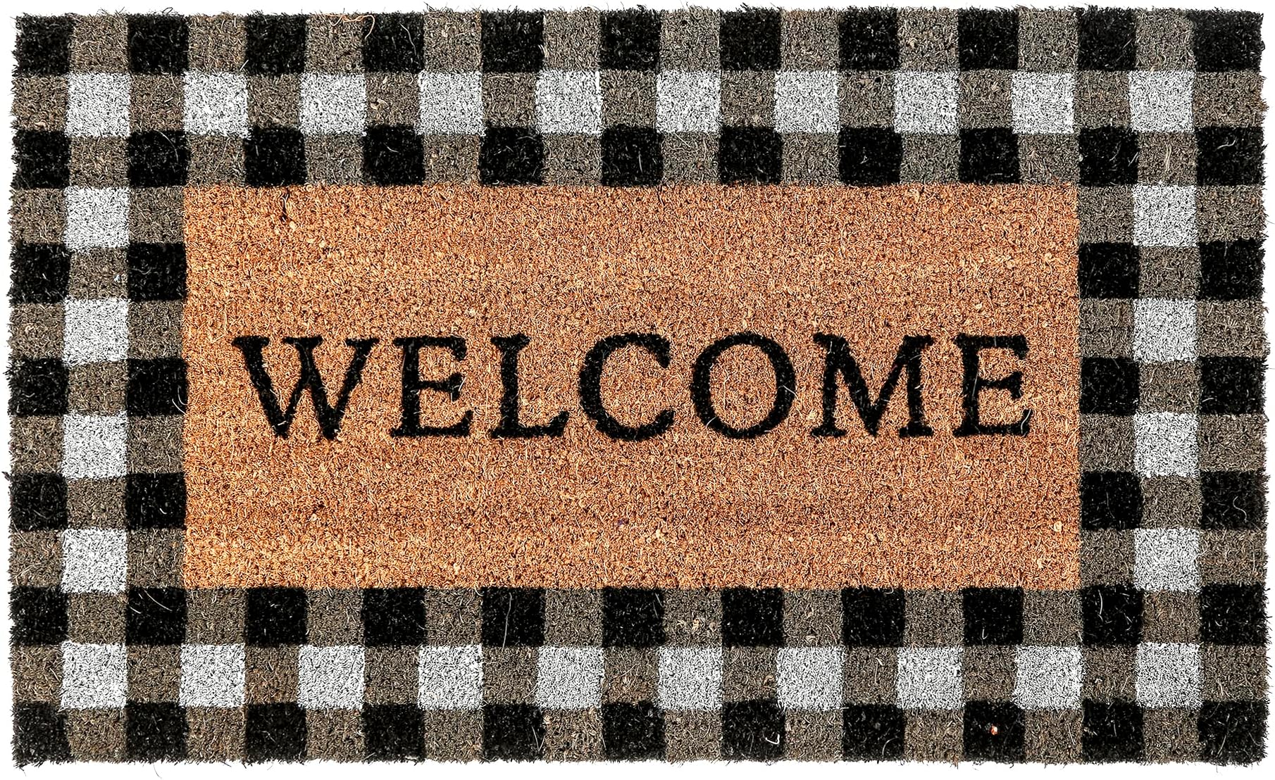 Amazon.com: FIRST CONCEPT 18 in. W X 30 in. L Black/White Checkers ...