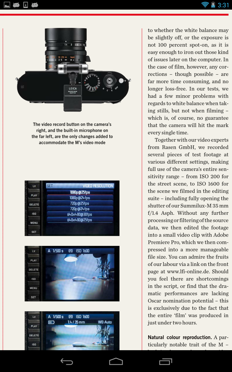 LFI - Leica Fotografie International - App on Amazon Appstore