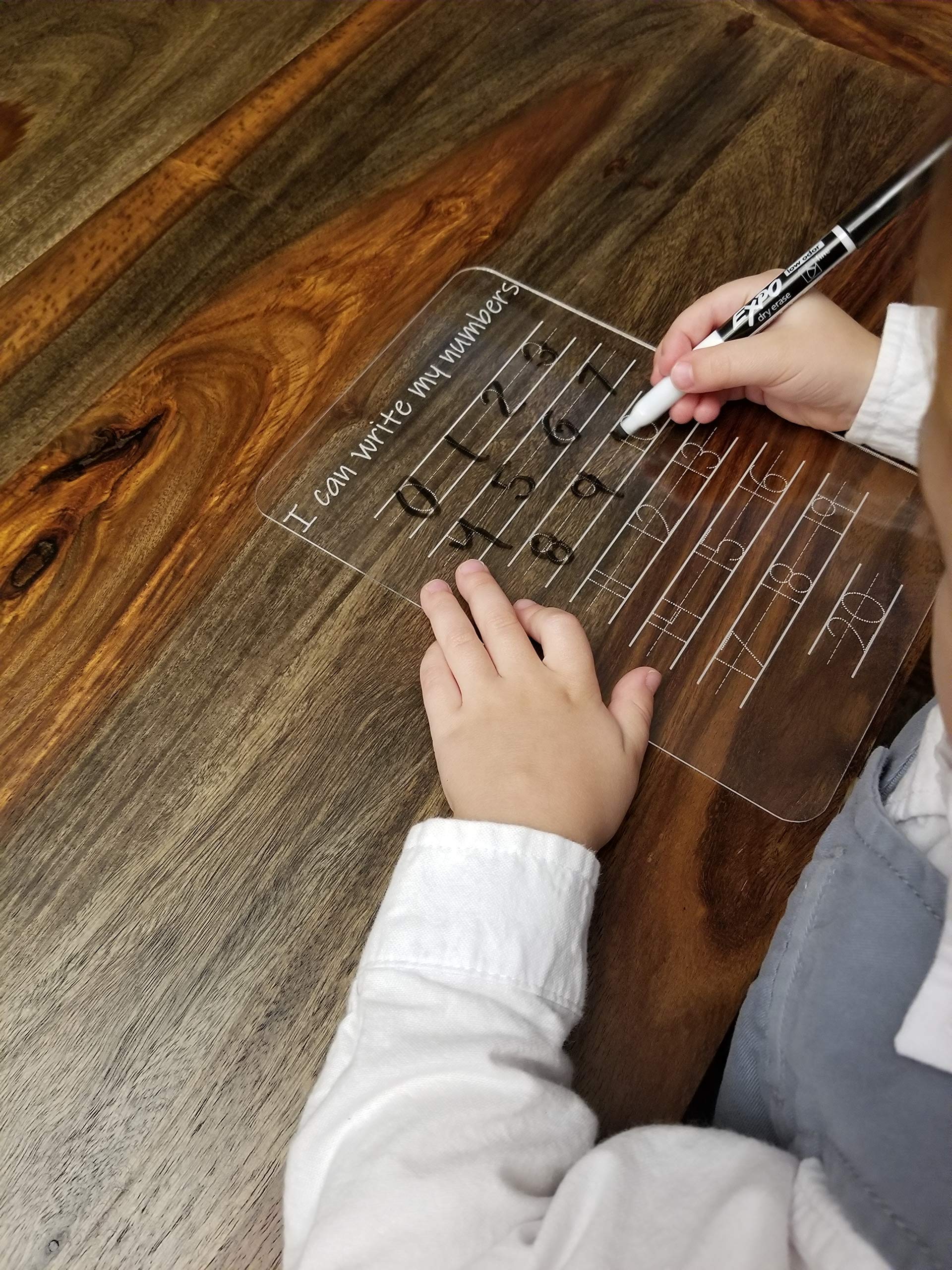 Buy Trace Letters of The Alphabet, Numbers, & Shapes 3pc 5.8"x8.8" Dry ...