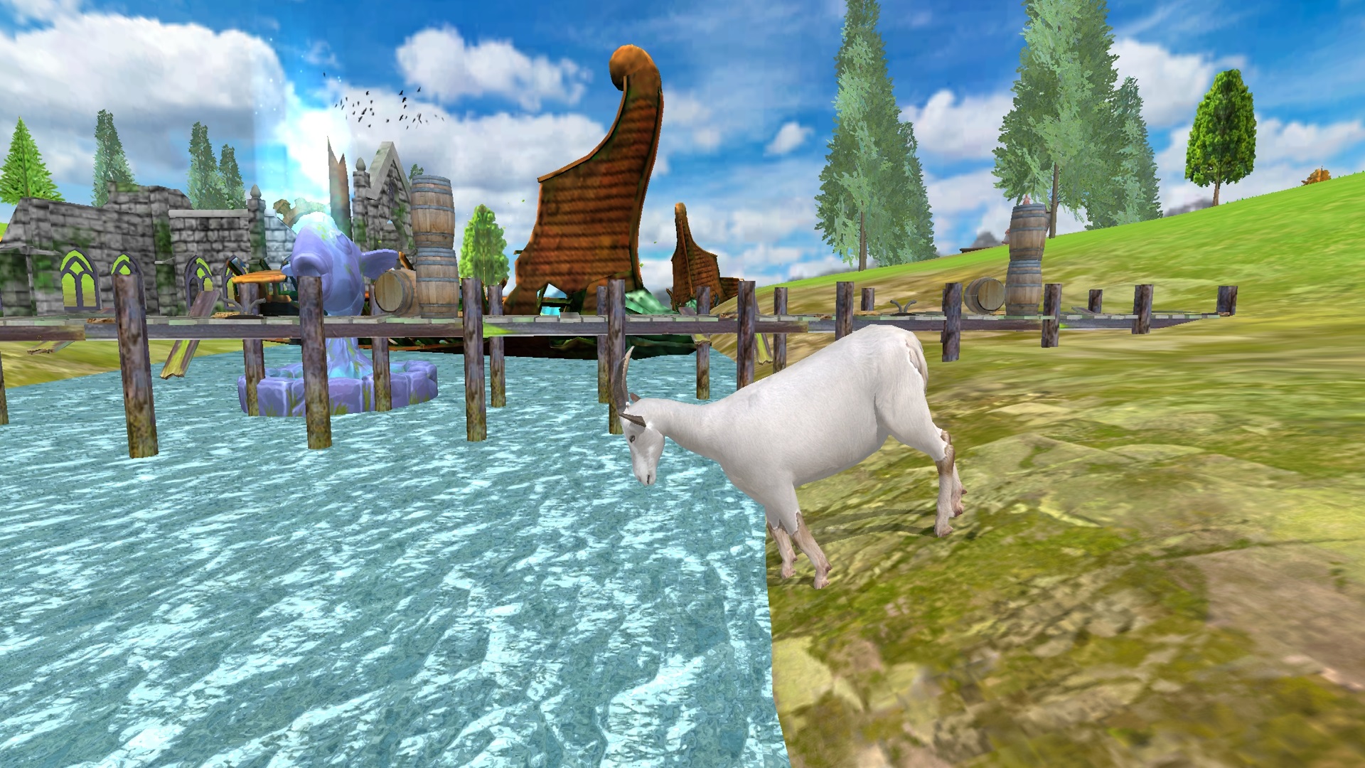 The Wild Goat Life Adventure Animal Jungle Family Survival Crazy Goat ...