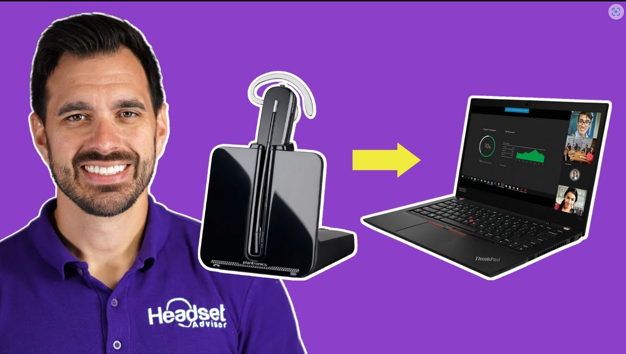 Watch How to Connect Plantronics CS500 Series Headset to Computer on ...