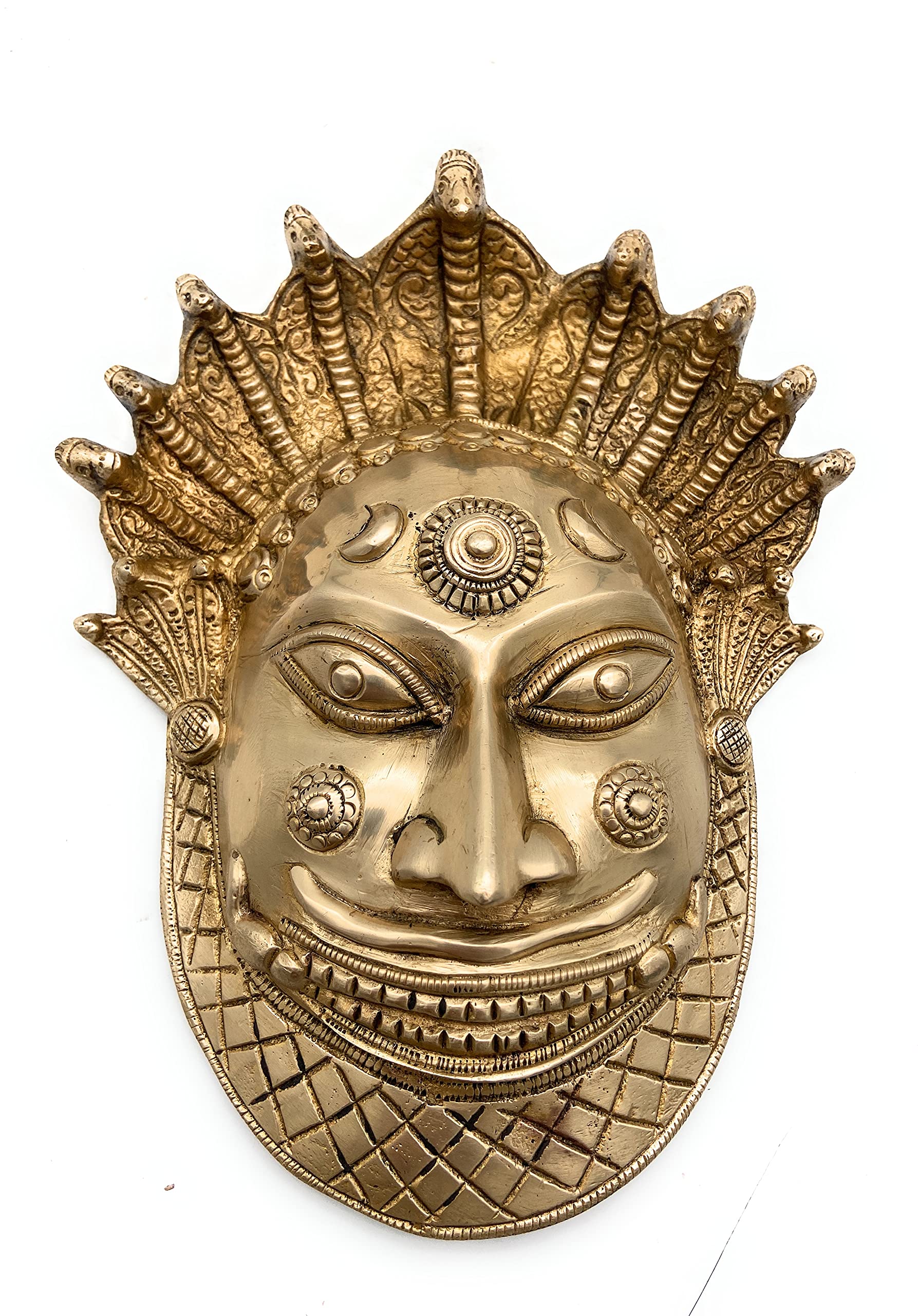 Buy Bhunes Brass Mahakala Bhairav | Maha Kal | Bhairava | Nazar Battu ...
