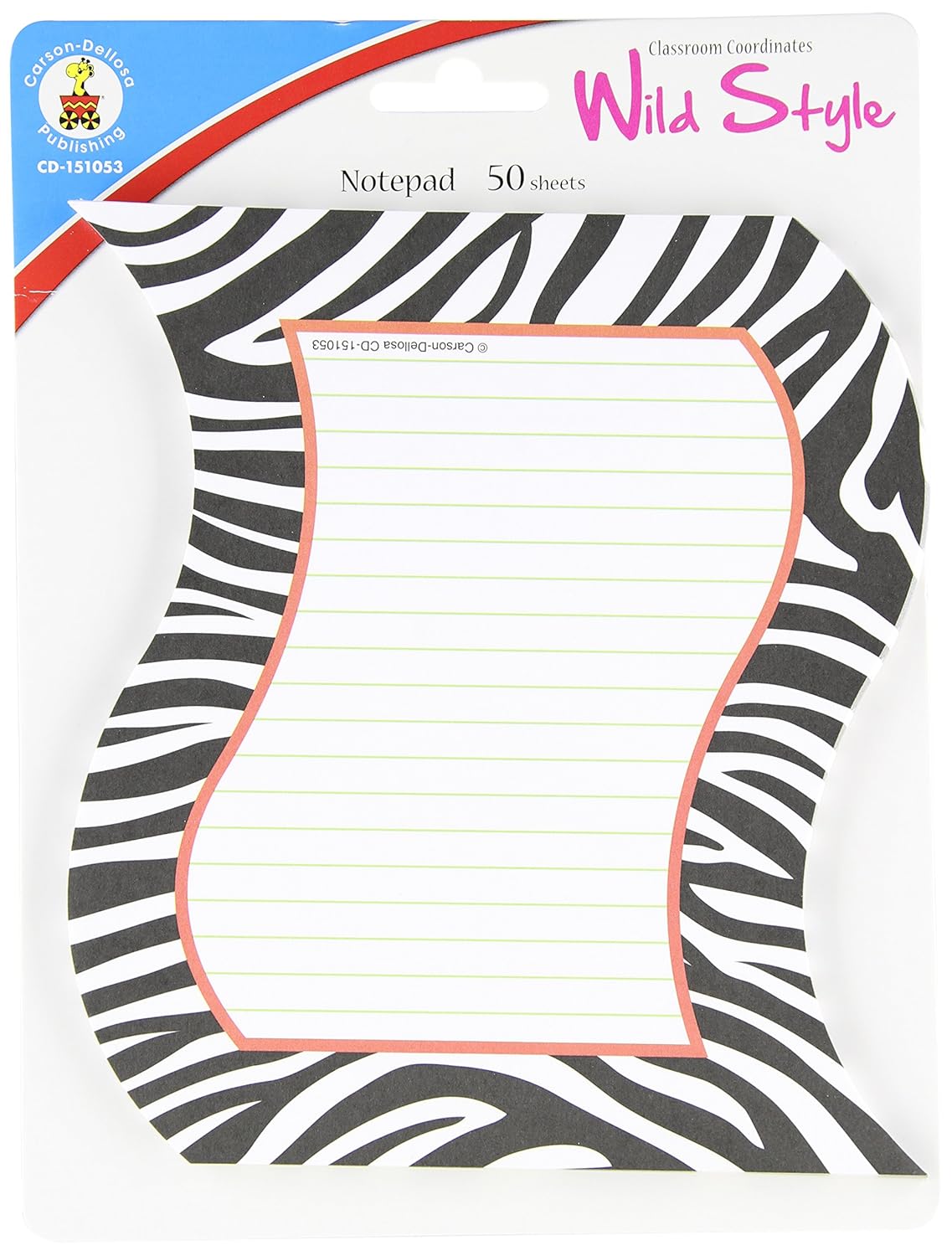 Carson Dellosa Wild Style Notepad (151053) : Carson Dellosa Pub. Co ...