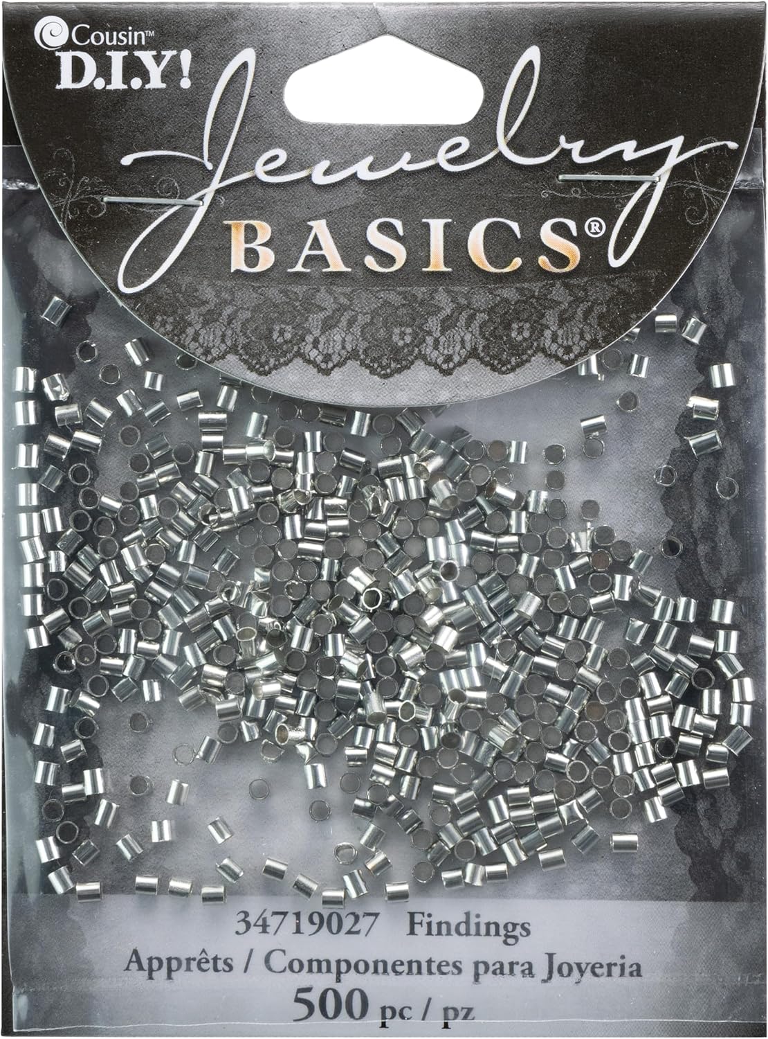 Amazon.com: Cousin Jewelry Basics 500-Piece Crimp Tube, Silver, 2mm
