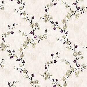 Floral Peel and Stick Wallpaper Flower Tree Contact Paper A Set of 17.5 ...