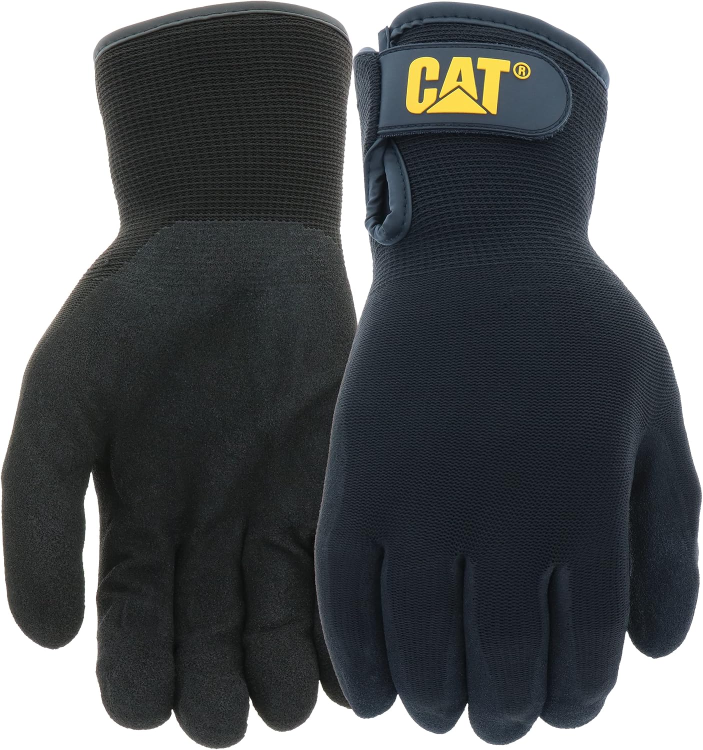 Amazon.com: Cat® CAT017410 Lined Latex Palm Gloves – Large, Black ...