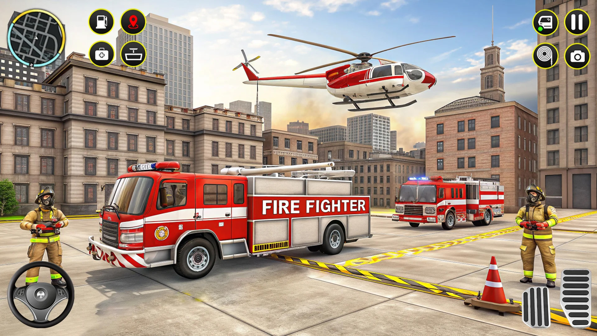 Firefighter Truck Driving Simulator Games: Emergency Rescue Ambulance ...