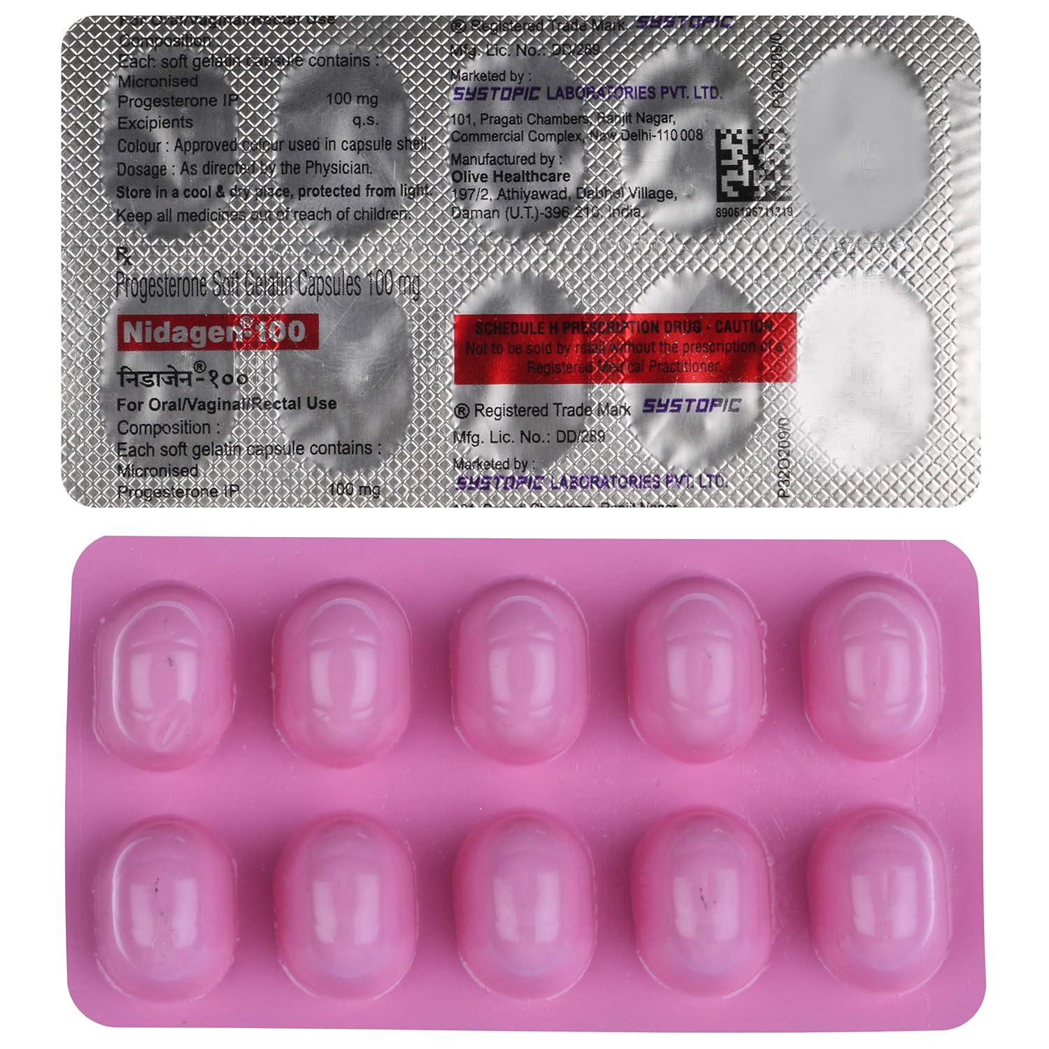 Nidagen 100 - Strip of 10 Capsules : Amazon.in: Health & Personal Care