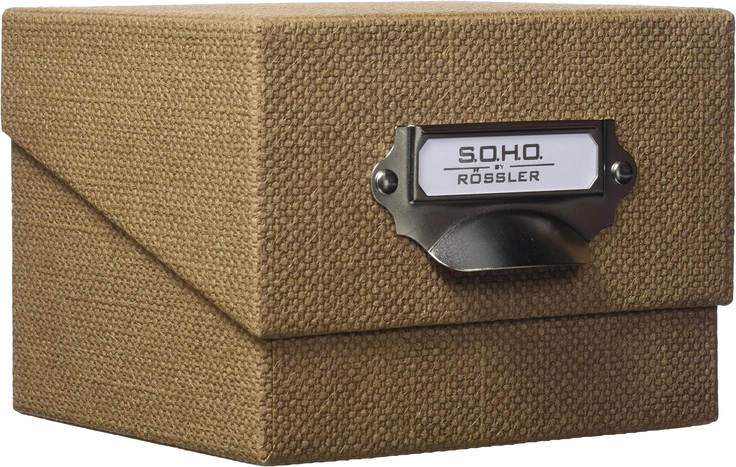 Rössler S.O.H.O. Photo Storage Box for A6 Cards with Handle & Index ...