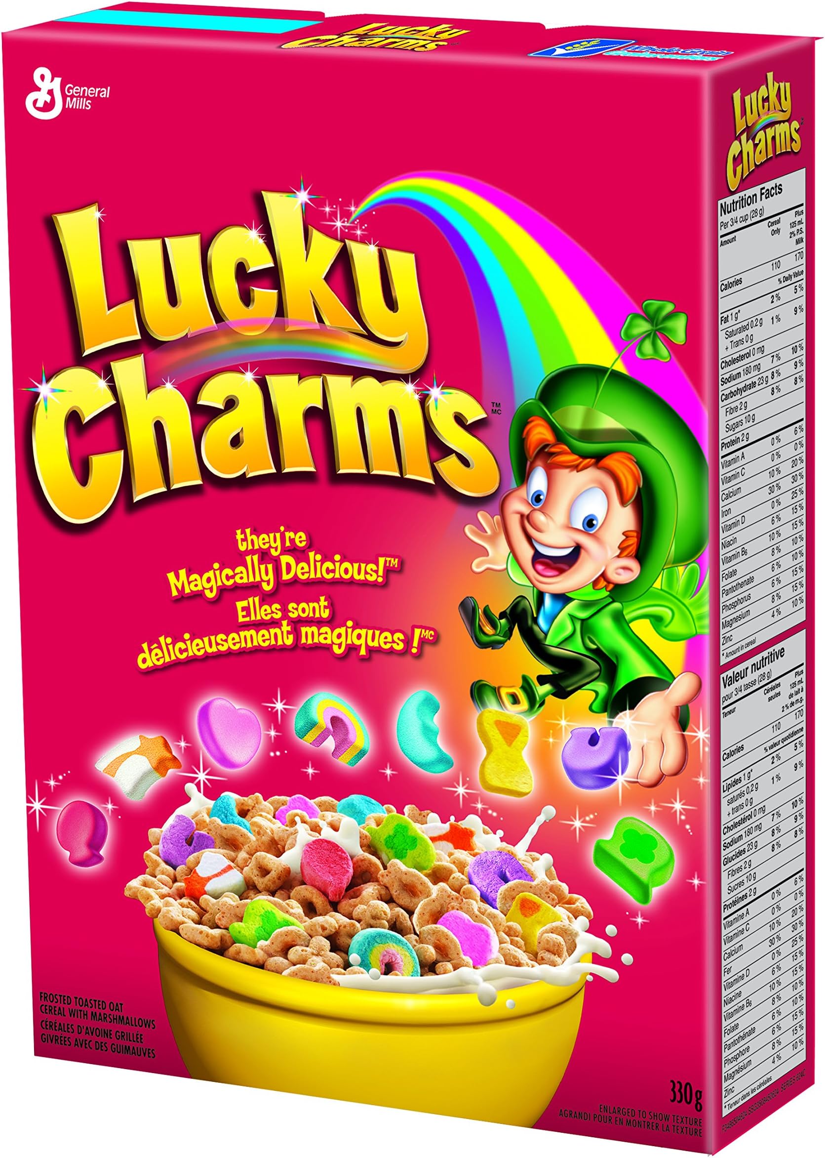Amazon.com: Lucky Charms Cereal/ Marshmallows, 330g/11.64oz{Imported ...