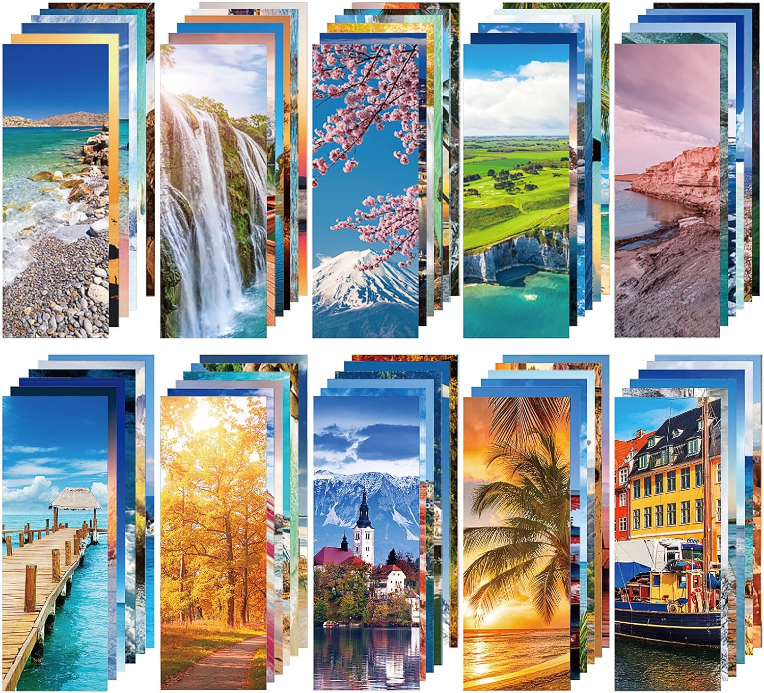 Buy 120 Pieces Adventure Cool Bookmarks for Men 60 Design Adventure ...