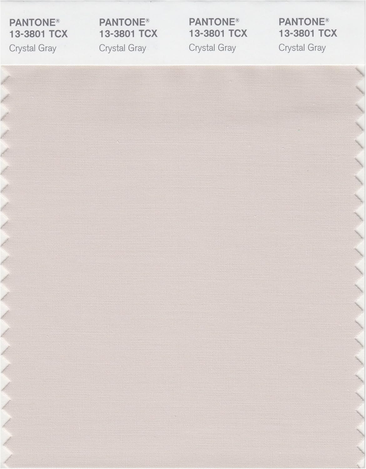 PANTONE Smart 13-3801X Color Swatch Card, Crystal Gray - Wall Decor ...