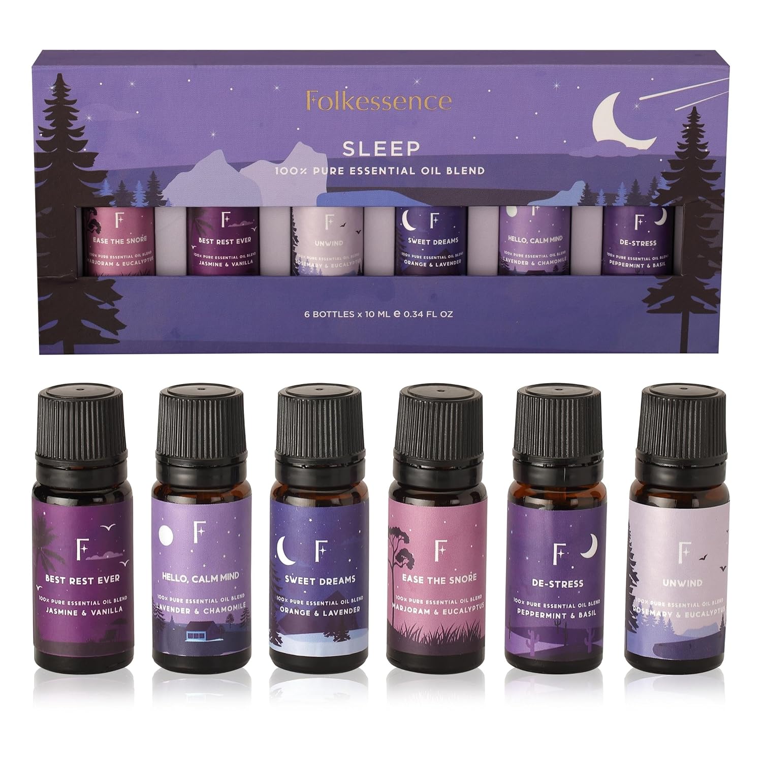 Amazon.com : Folkulture Sleep Essential Oils for Diffusers for Home ...