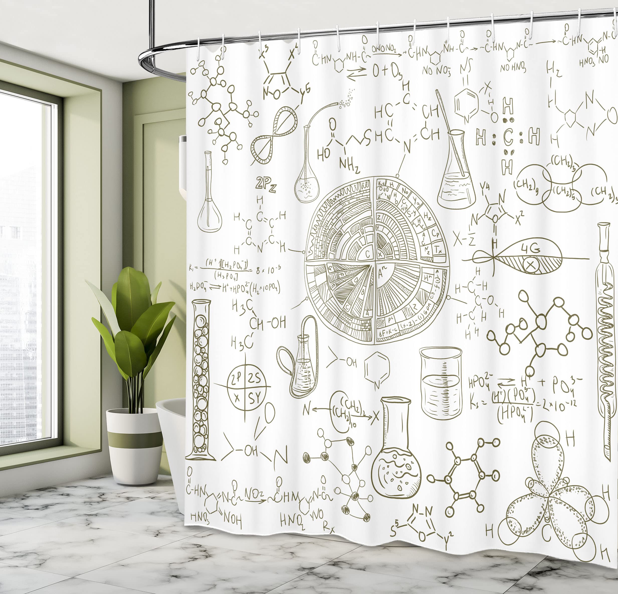 Aperture Science Shower Curtain