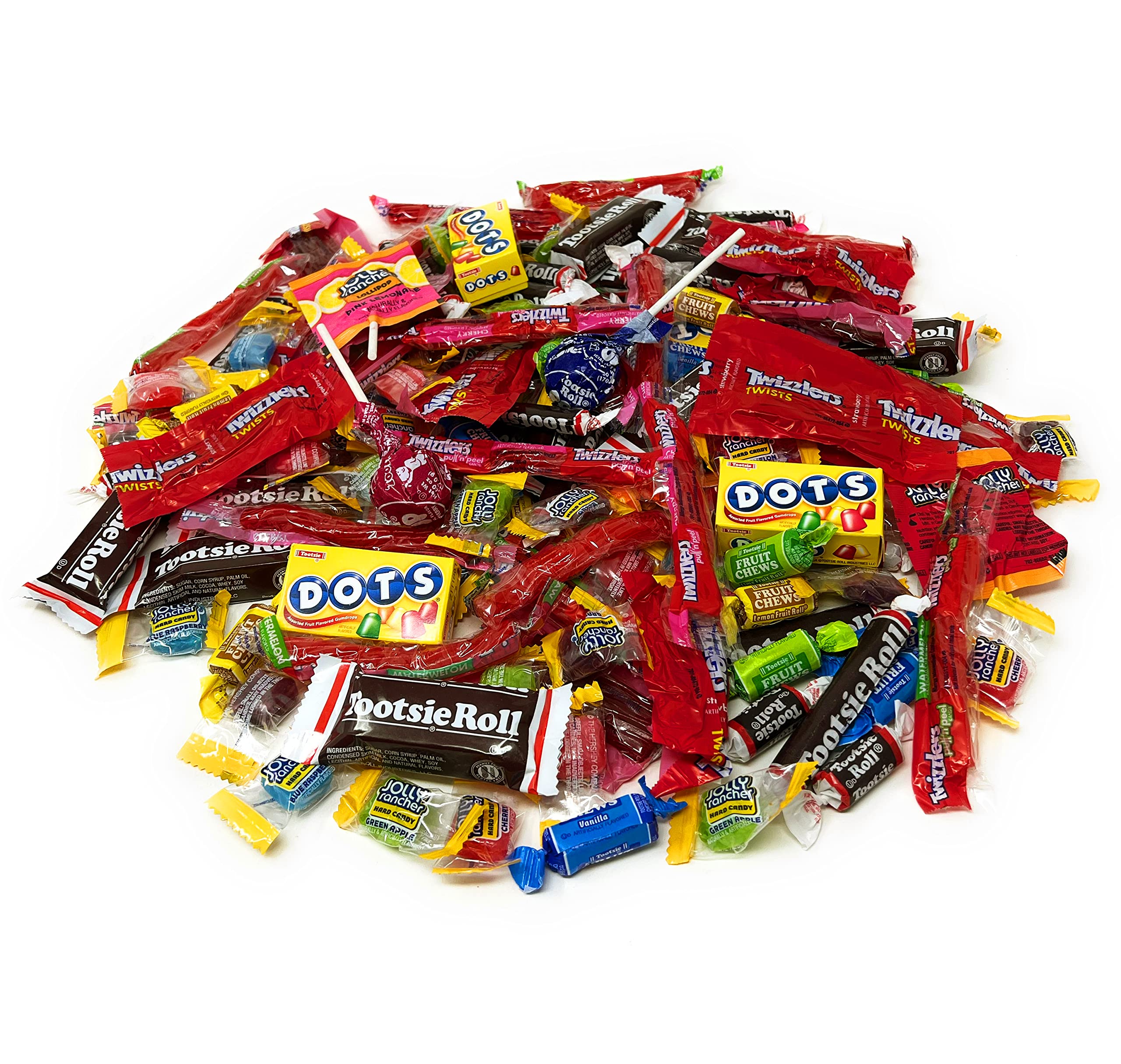 Fruity Candy Assortment Twizzlers Jolly Dots Fruit Chews Tootsie Rolls ...