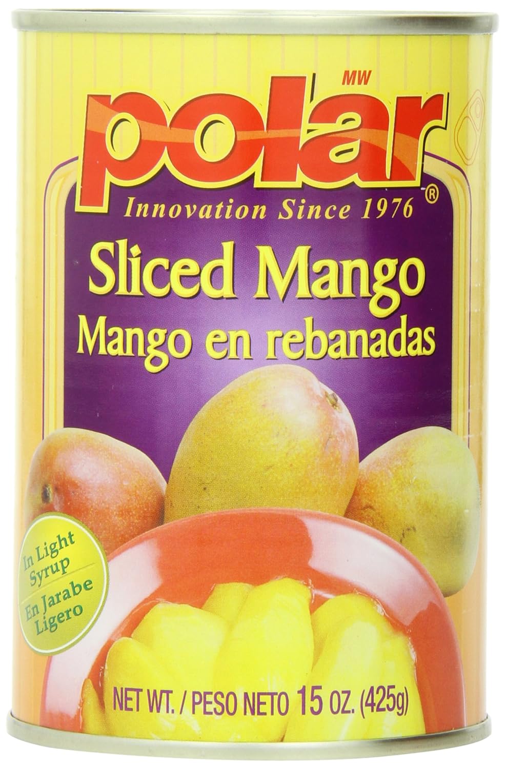 Amazon.com : MW Polar Canned Fruit, Sliced Mango, 15 Ounce (Pack of 12 ...