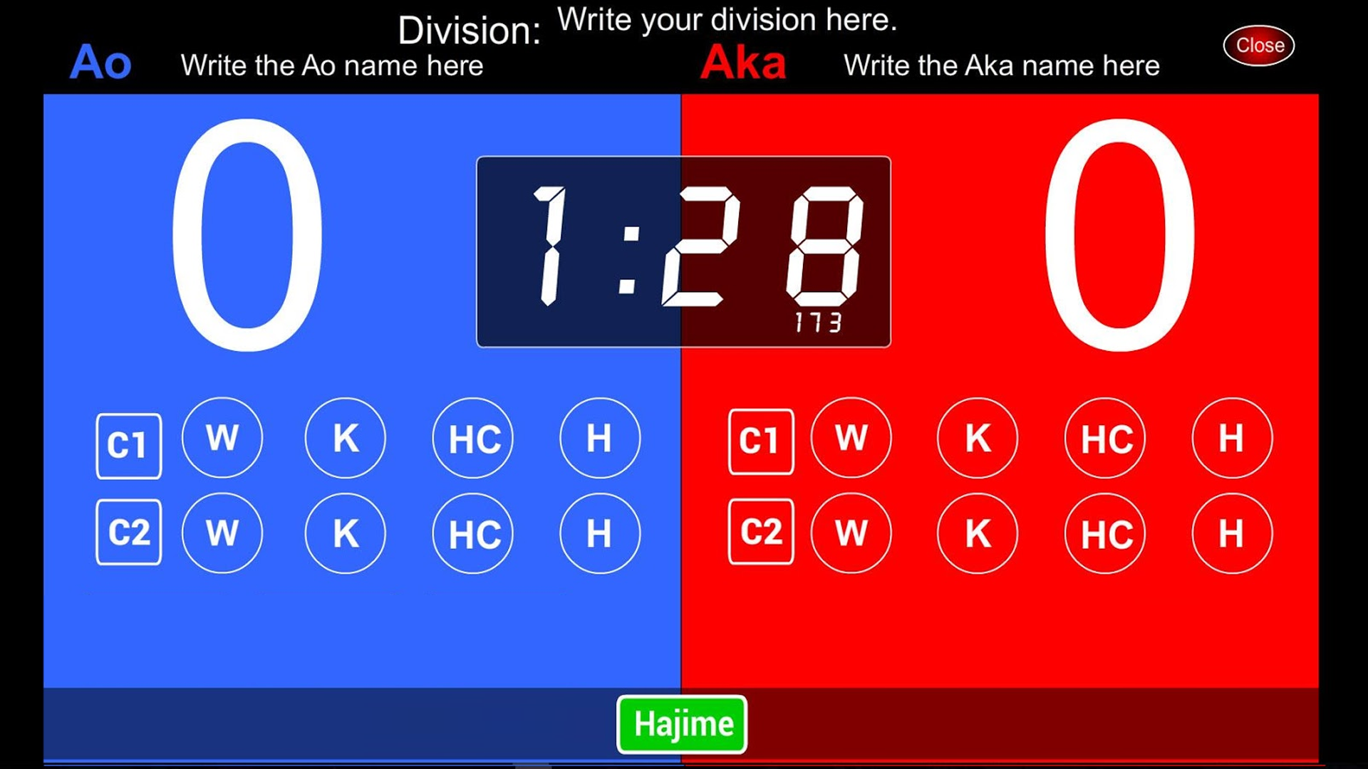 Karate Scoreboard for Kumite TP - App on Amazon Appstore