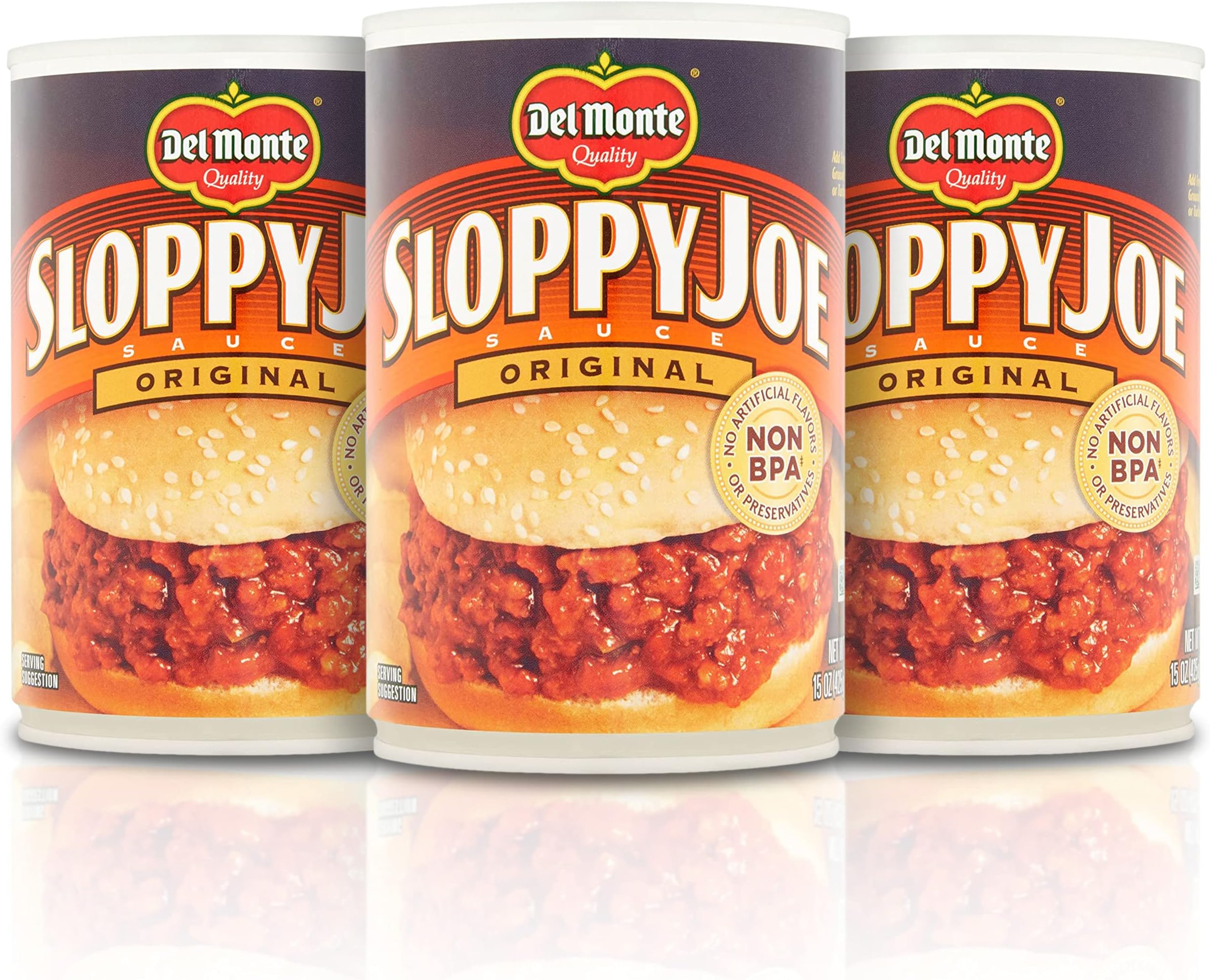 Amazon.com : Del Monte Original Sloppy Joe 15 oz Pack of 6 : Grocery ...
