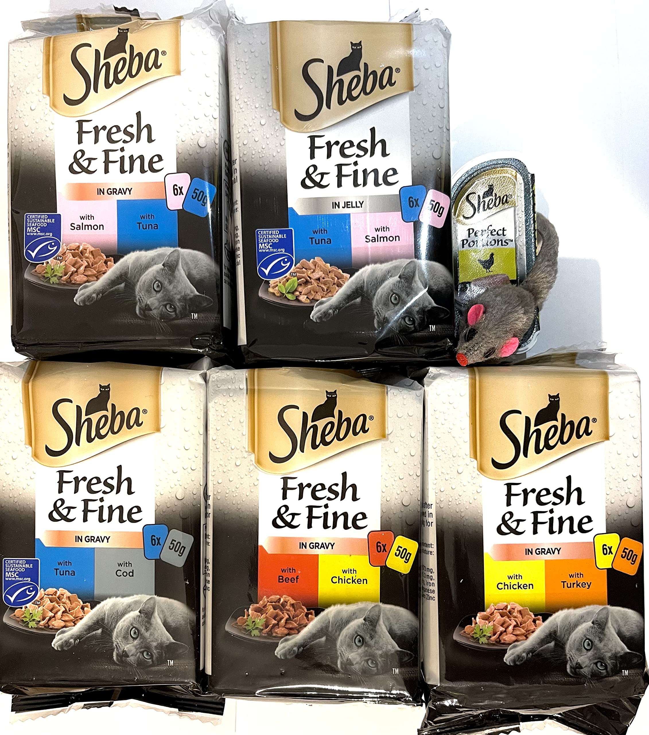Buy Variety SHEBA Fresh & Fine Wet Cat Food Mixed Pack (total 30 ...