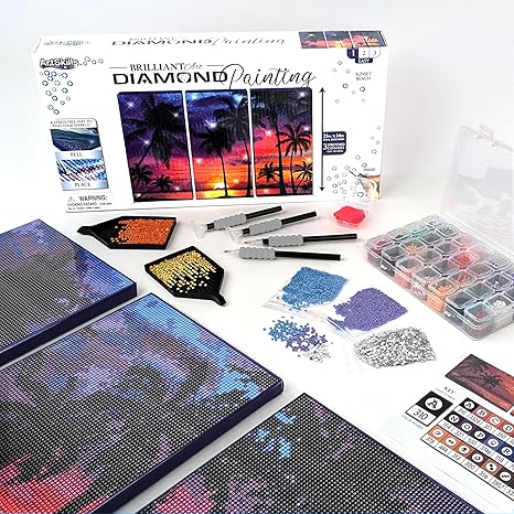 Amazon.com: ArtSkills Diamond Painting Kit, Diamond Art on Framed ...