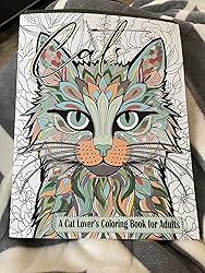 Amazon.com: Cats a Cat Lover’s Coloring Book for Adults: 51 Relaxing ...