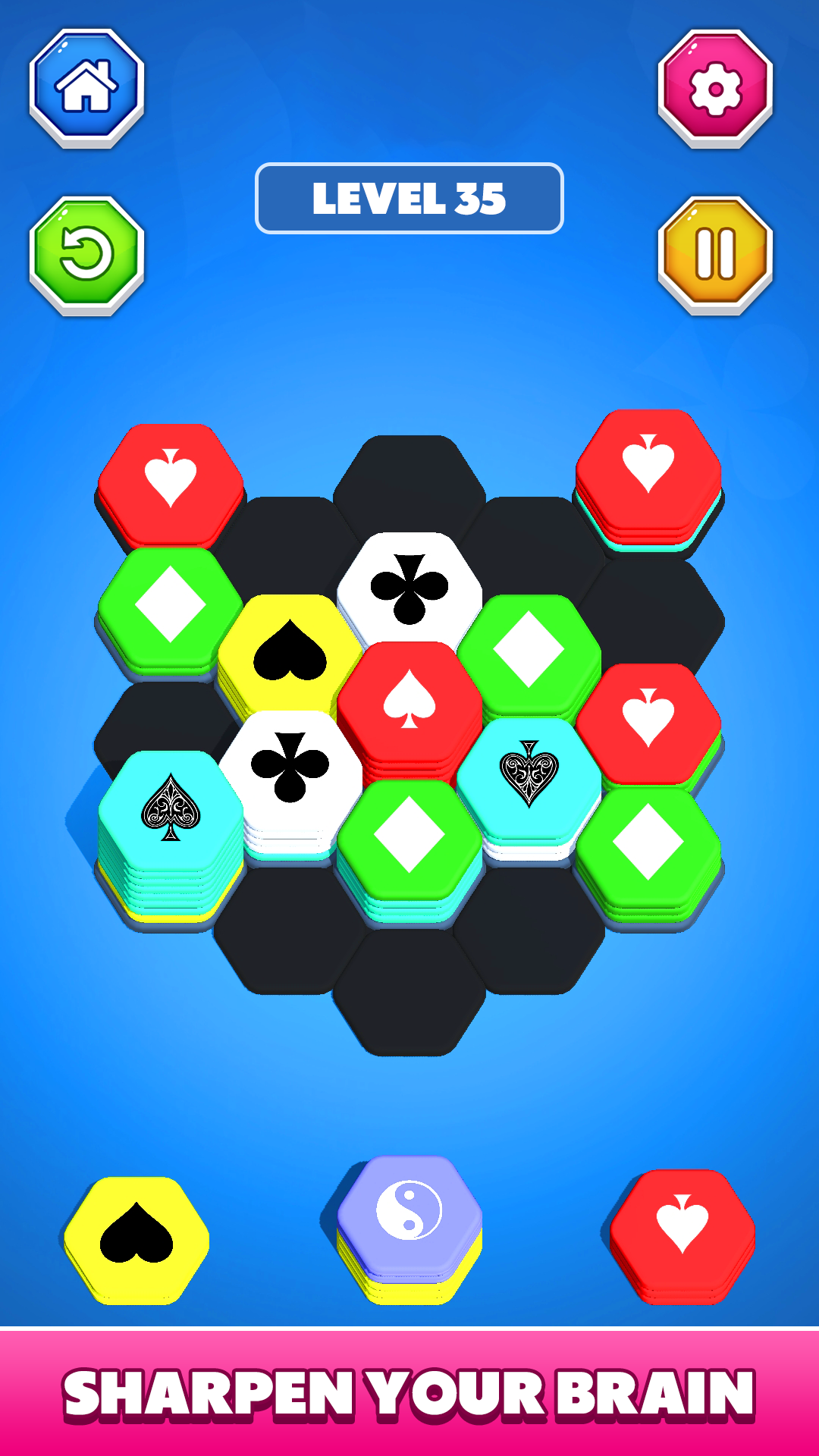 Hexa Sort Puzzle 3d game new Hexa Sweet Donut Stack Merge Number puzzle ...