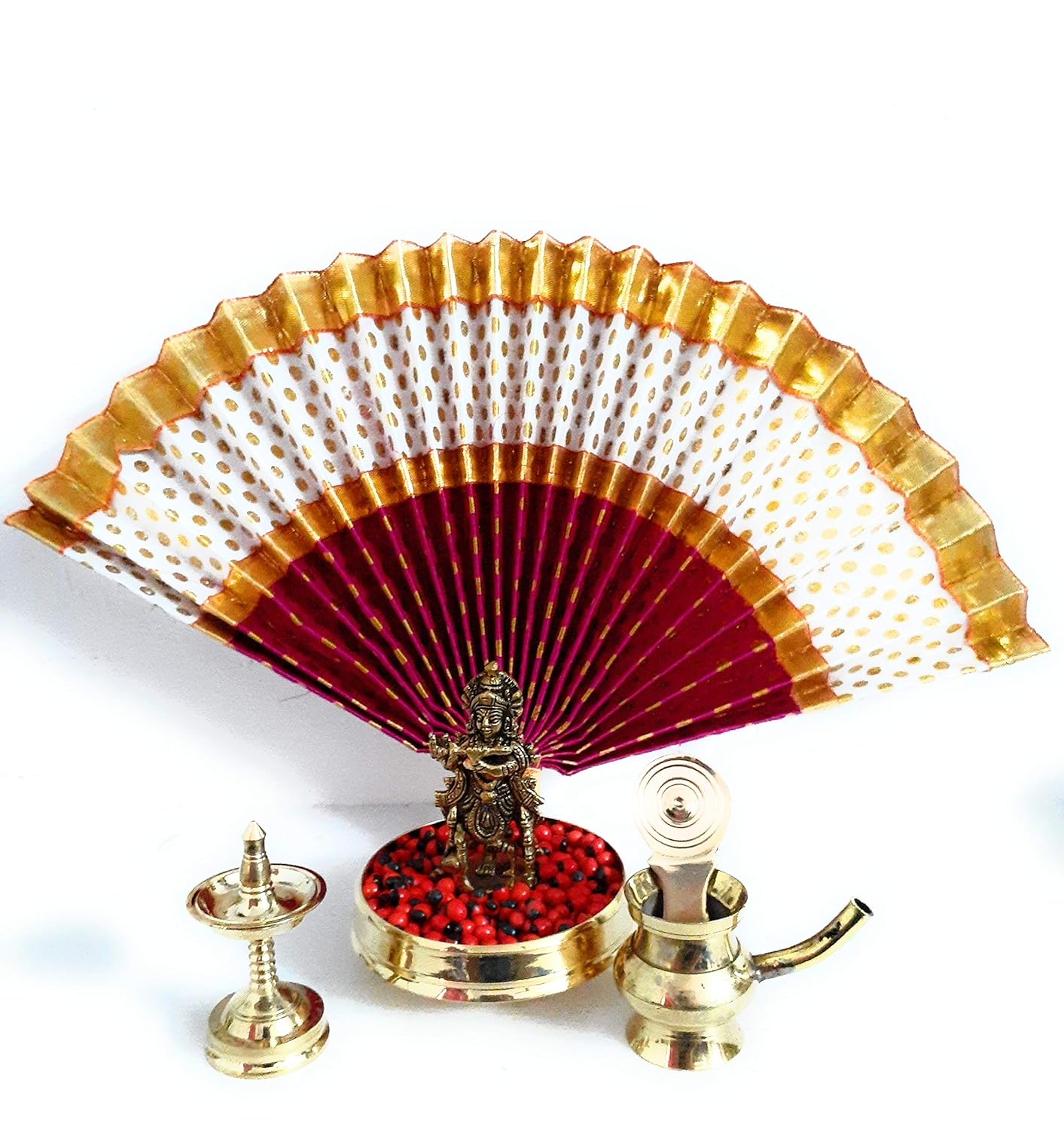 Buy Elegance Central Vishu Kit Combo | Brass Finished Uruli, Krishna ...