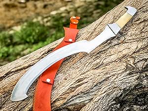 Amazon.com : 26 inches Length | Egytian Khopesh | Carbon Steel | Bone ...