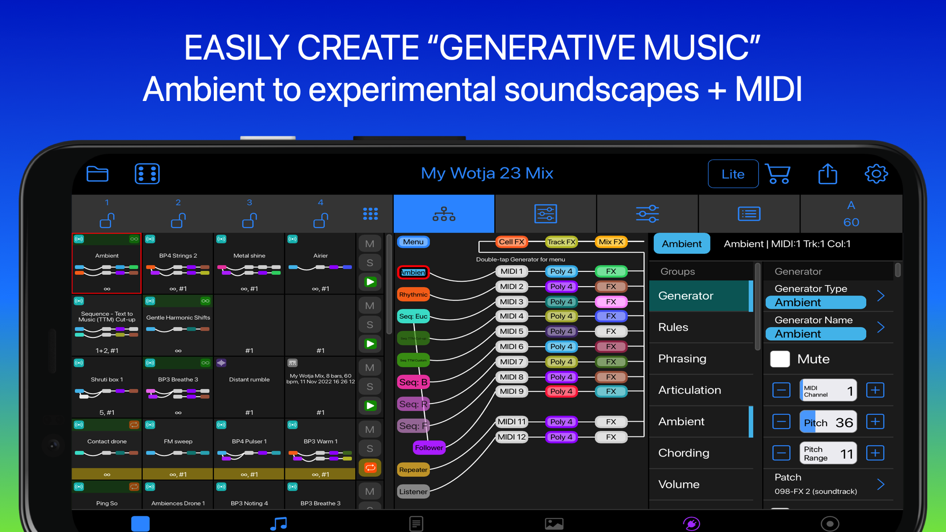 Wotja: Generative Music System - Make your own live generative music ...