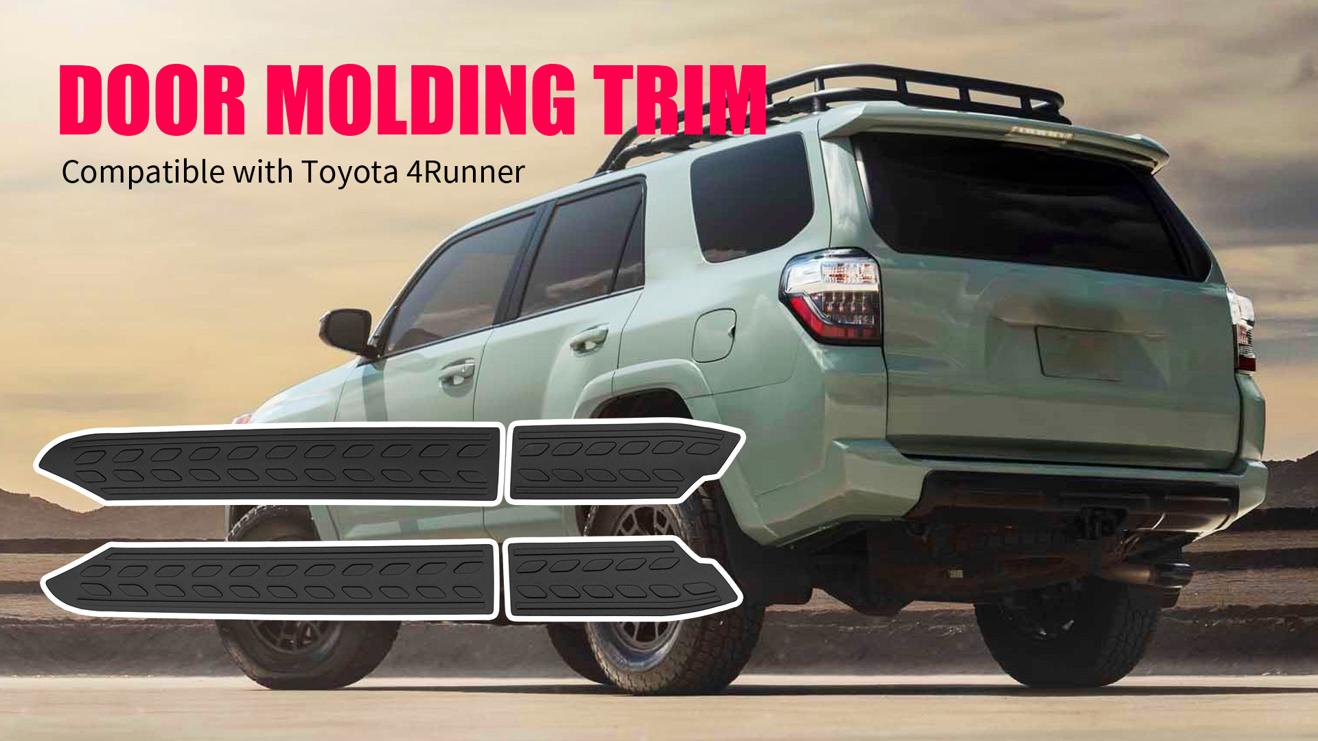 4Runner Door Molding 4-Piece Door Molding Trim Kit For 2025 Toyota ...