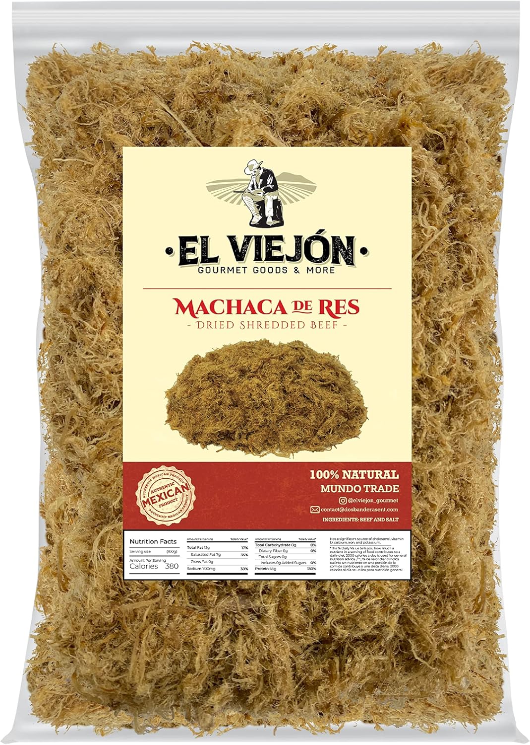 Machaca Estilo Sinaloa (8.8 Ounce (250g) (Pack of1)) : Amazon.co.uk ...