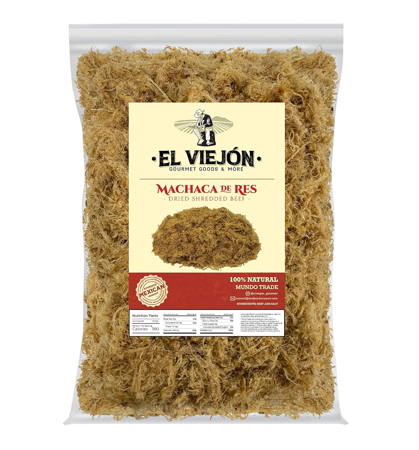 Amazon.com: Machaca Estilo Sinaloa (8.8 Ounce (250g) (Pack of1 ...