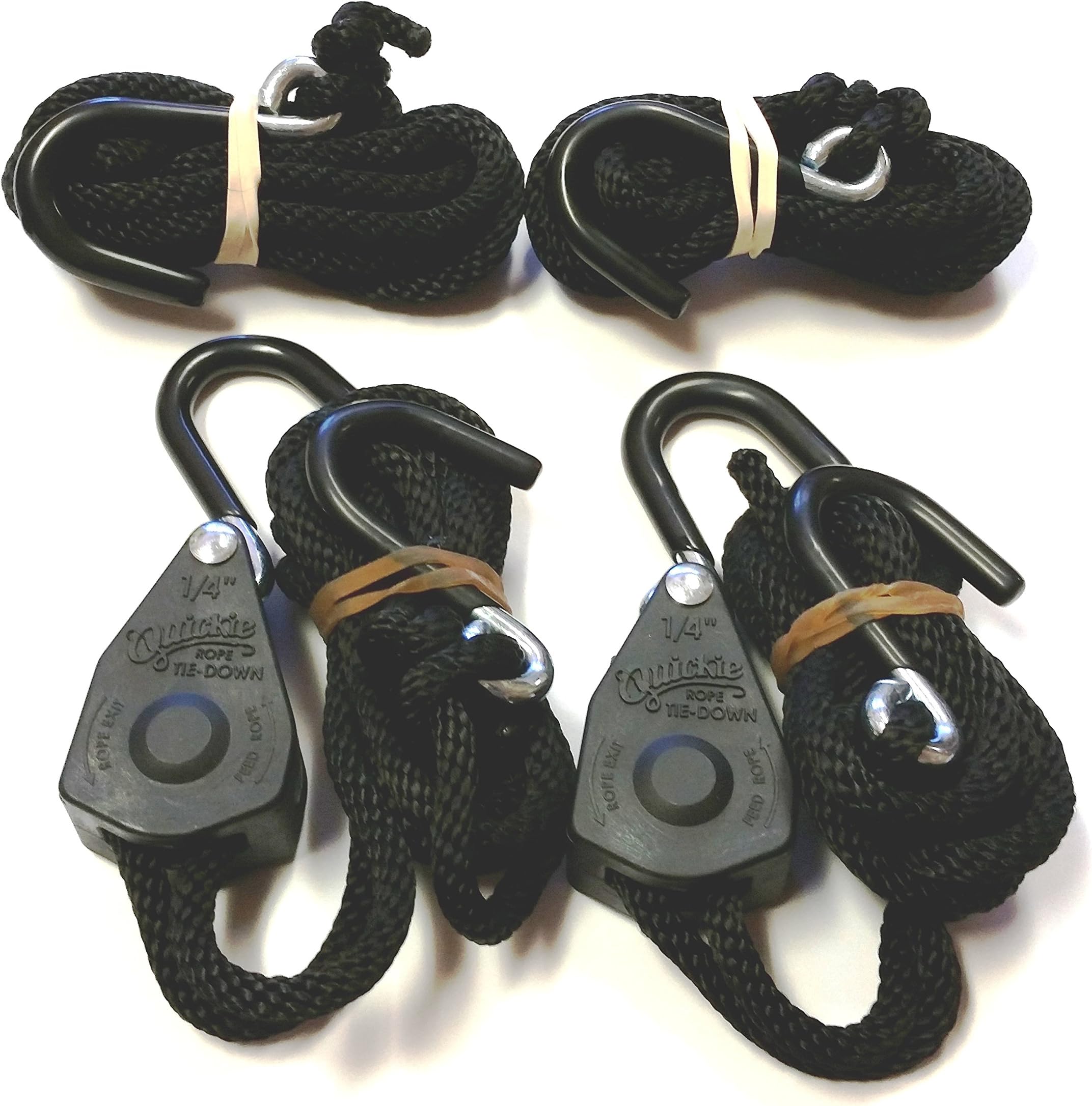 Amazon.com: Kit of 2 Quickie 1/4" Original Rope Tie-Downs and 2 pcs of ...