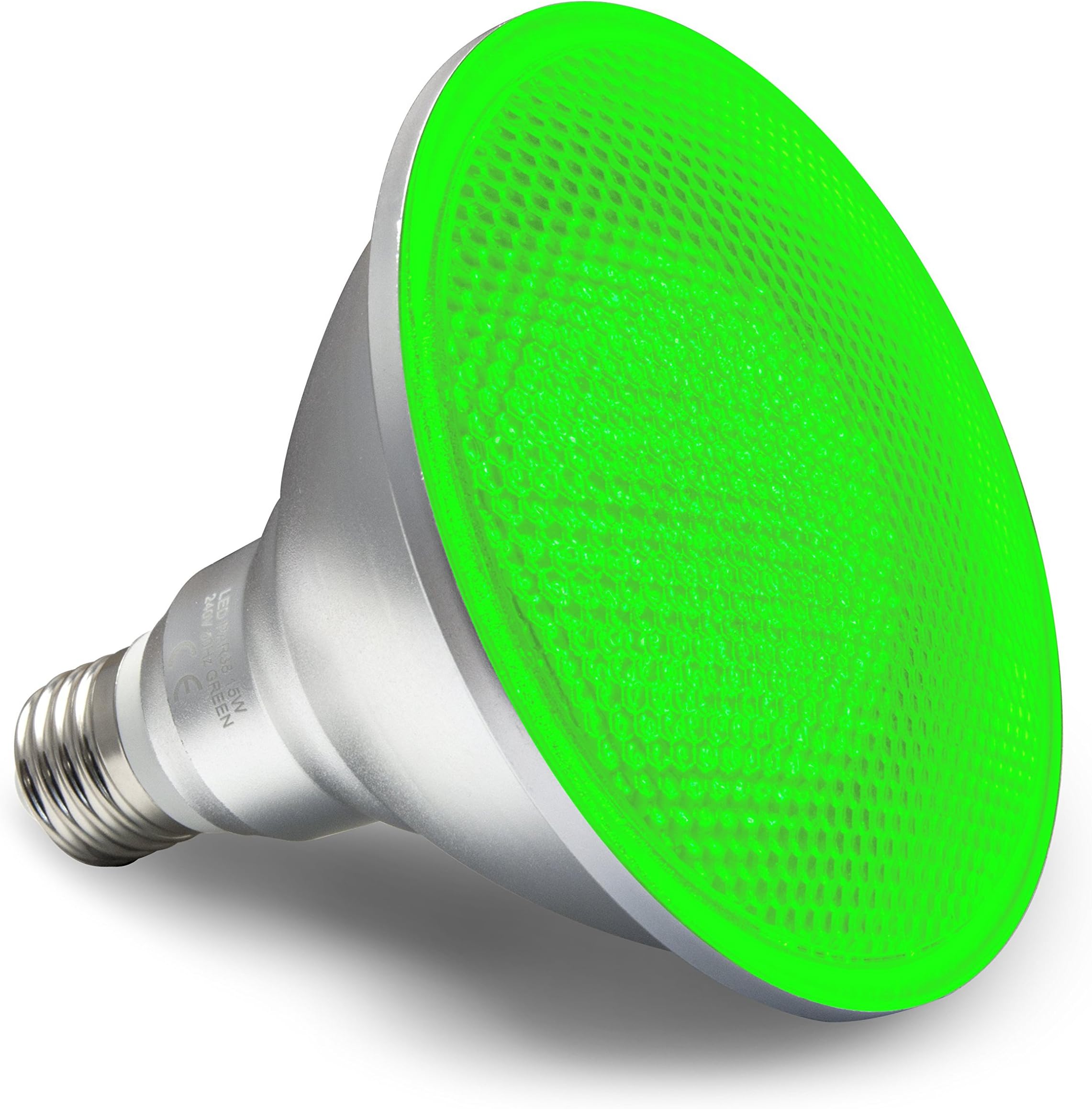 Long Life Lamp Company PAR38 LED Light Bulb Green15w Reflector Bulb E27 ...