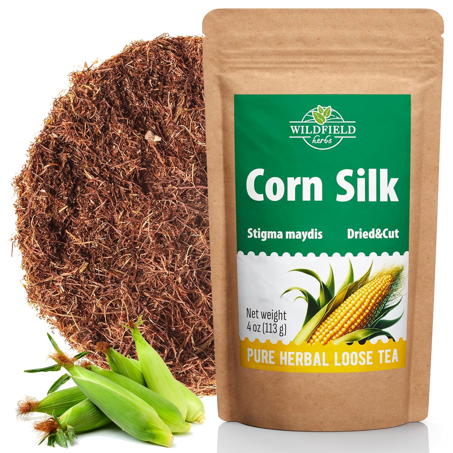 Amazon.com : 4 oz. Dry Corn Silk Tea Cornsilk Herb (Stigma maydis ...