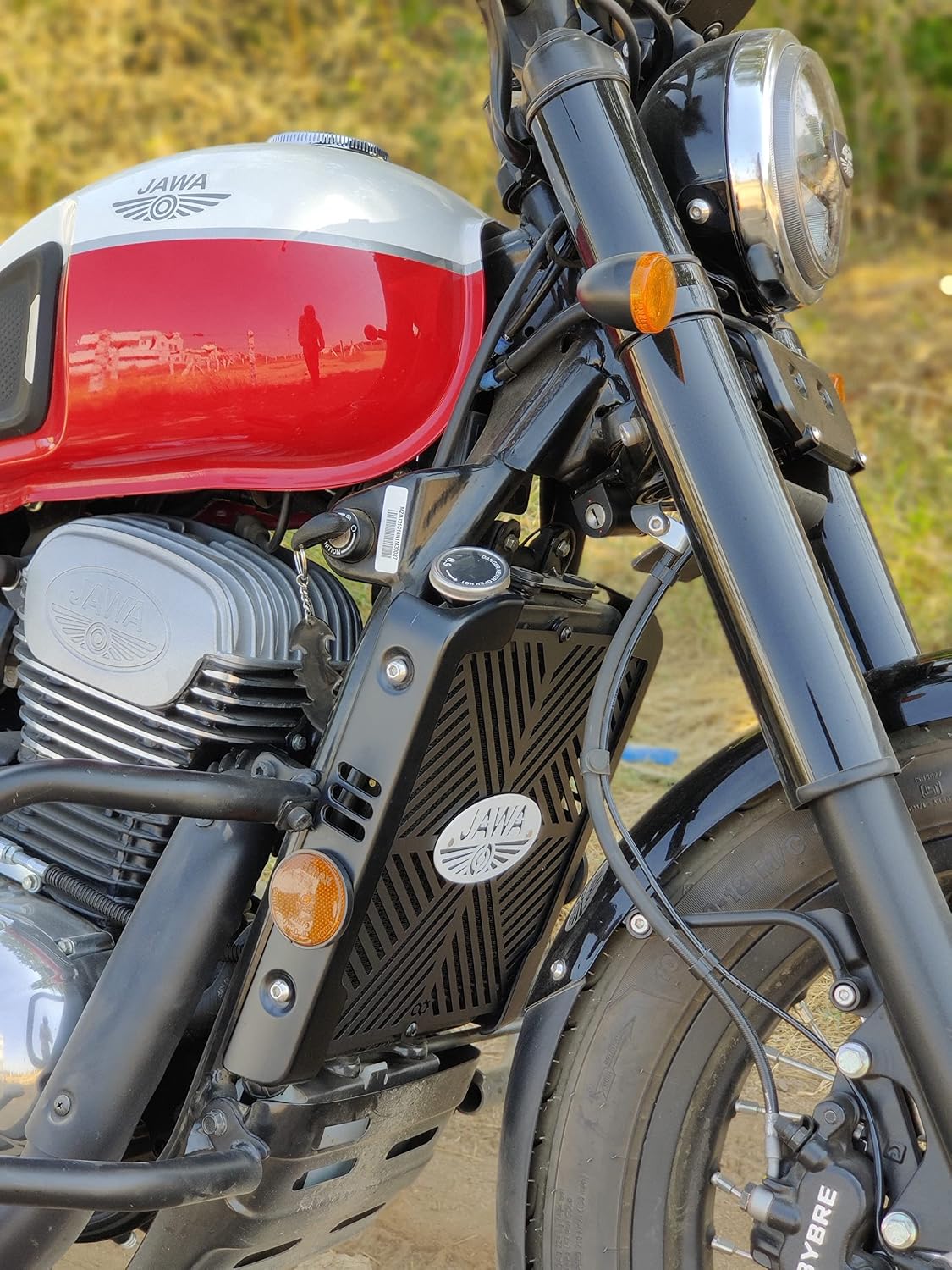 Auto Infinity Radiator Guard Compatible With Jawa|42 Bobber|42|Perak ...