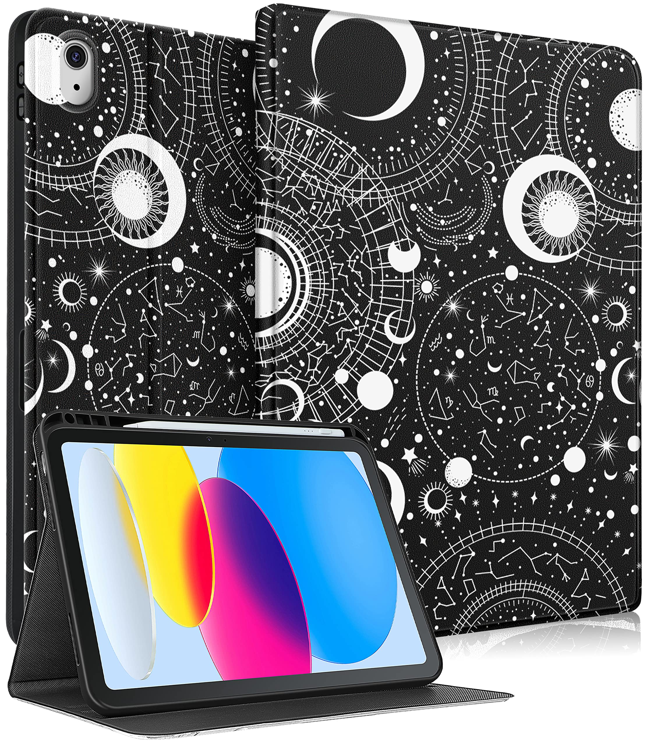 Amazon.com: Uppuppy for Apple iPad 10th Generation Case 10.9 Inch Girls Cute Women Folio Smart ...